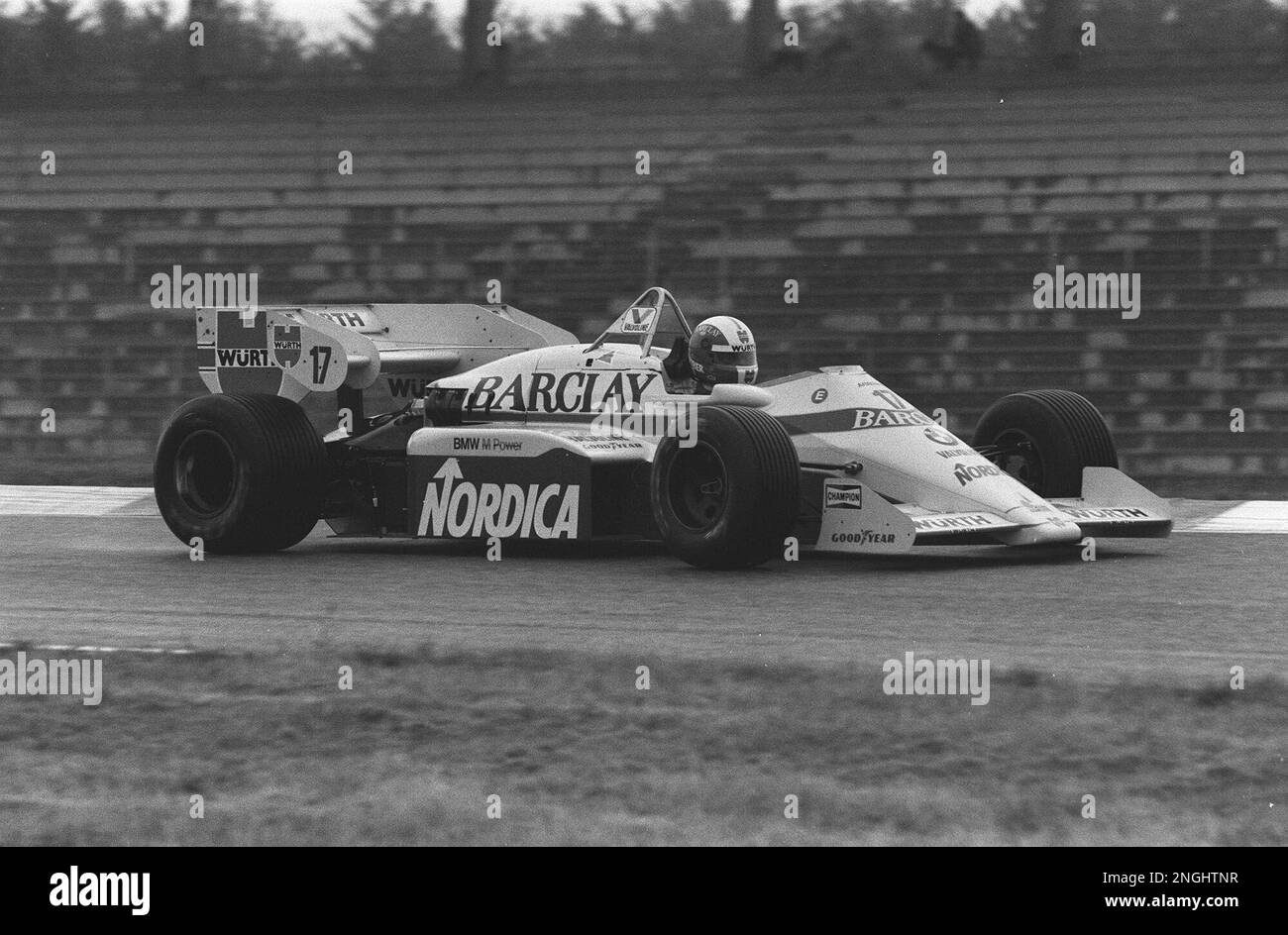 Swiss driver Marc Surer on Arrows A7 during Formula-One Grand Prix of ...