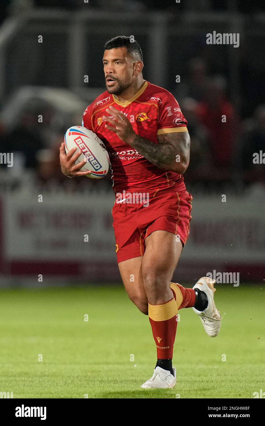 Manu MaÕu #26 of Catalans Dragons during the Betfred Super League Round ...