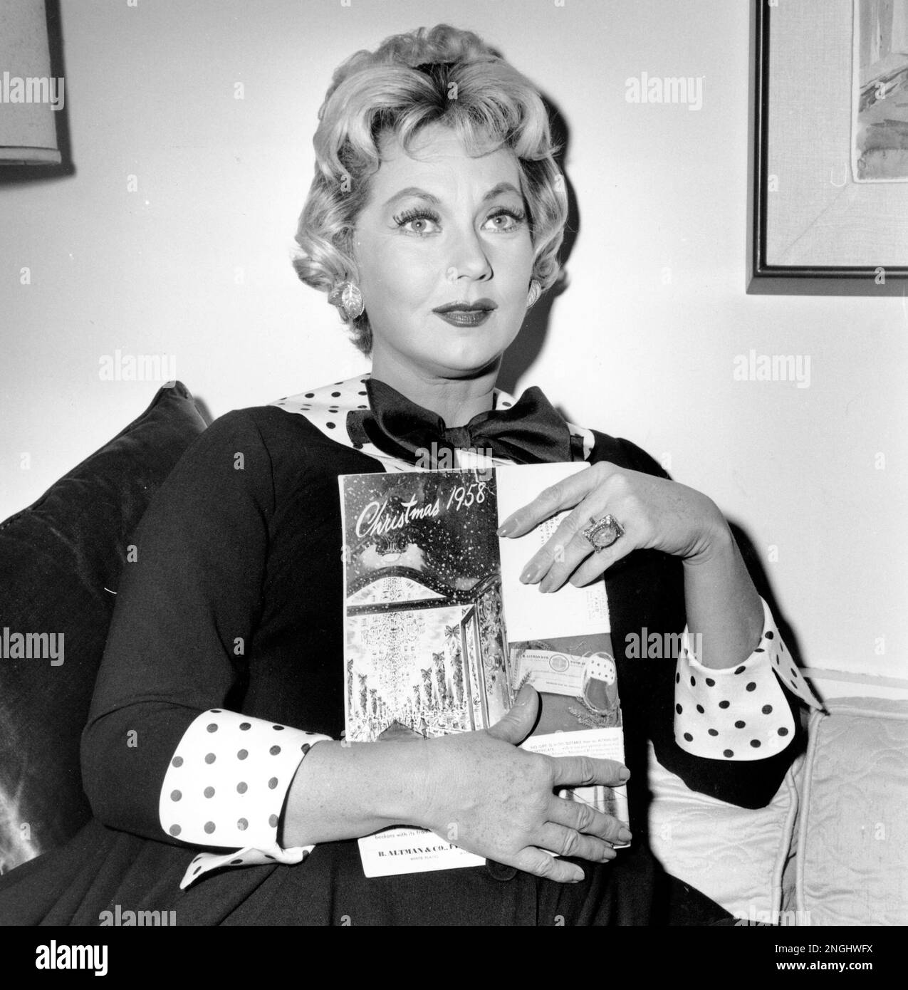Actress Ann Sothern Fashions The New Empire Hairdo In Los Angeles