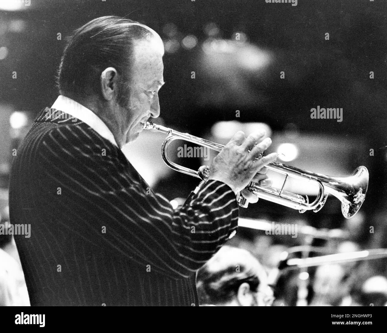 Jazz trumpeter Harry James plays a tribute to the late Duke Ellington ...