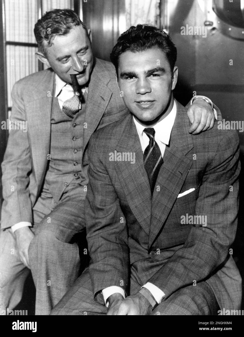 German heavyweight boxer Max Schmeling, right, and his manager Joe ...