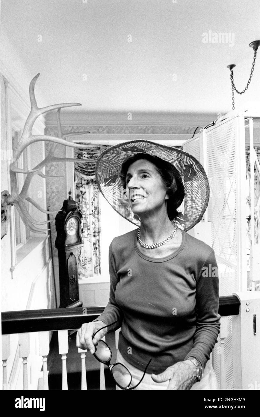 Janet Lee Auchincloss, mother of Jacqueline Kennedy, is photographed in her mansion Hammersmith ...
