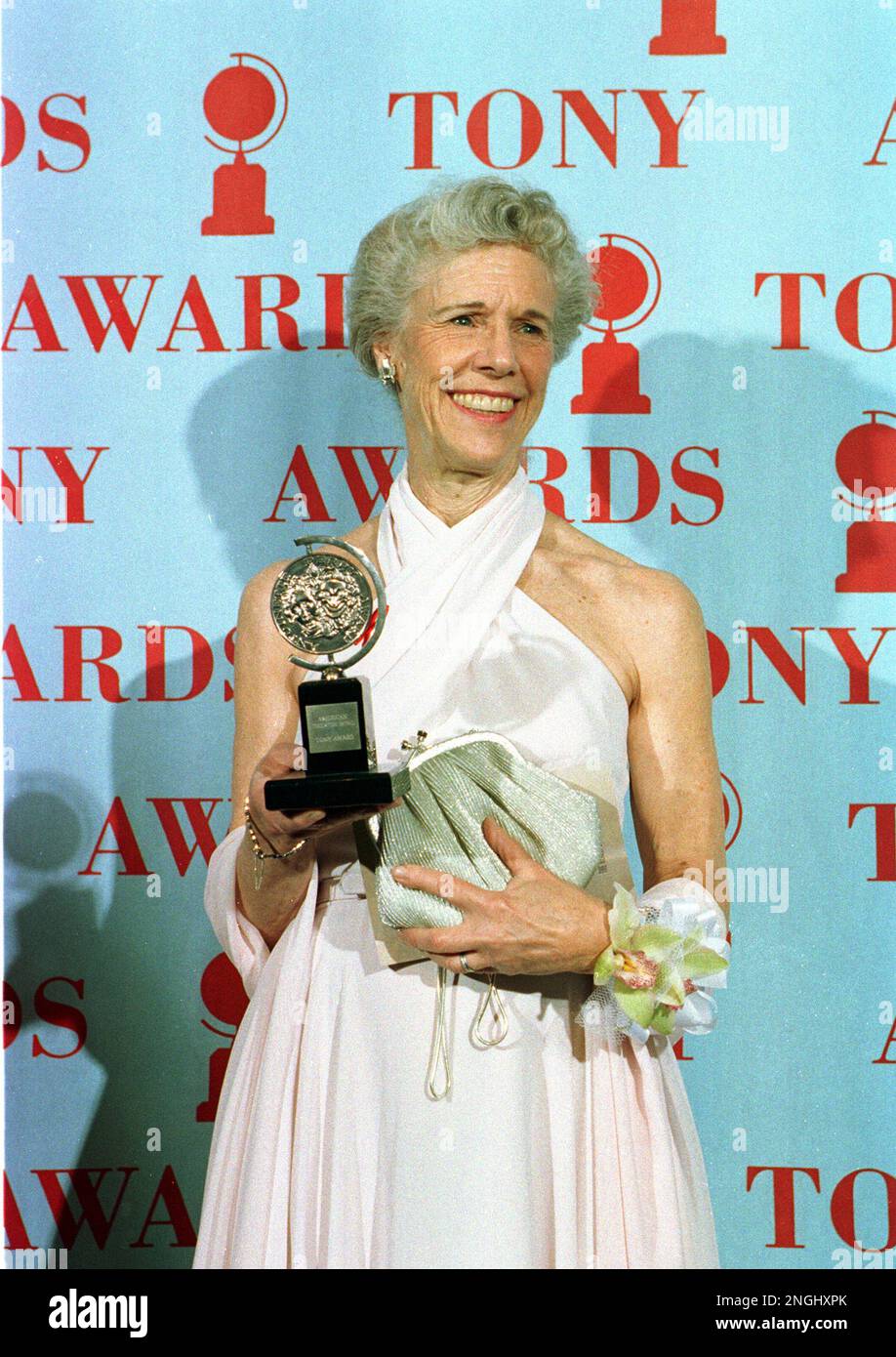 Actress Frances Sternhagen Holds Her Award During The Tony Awards At