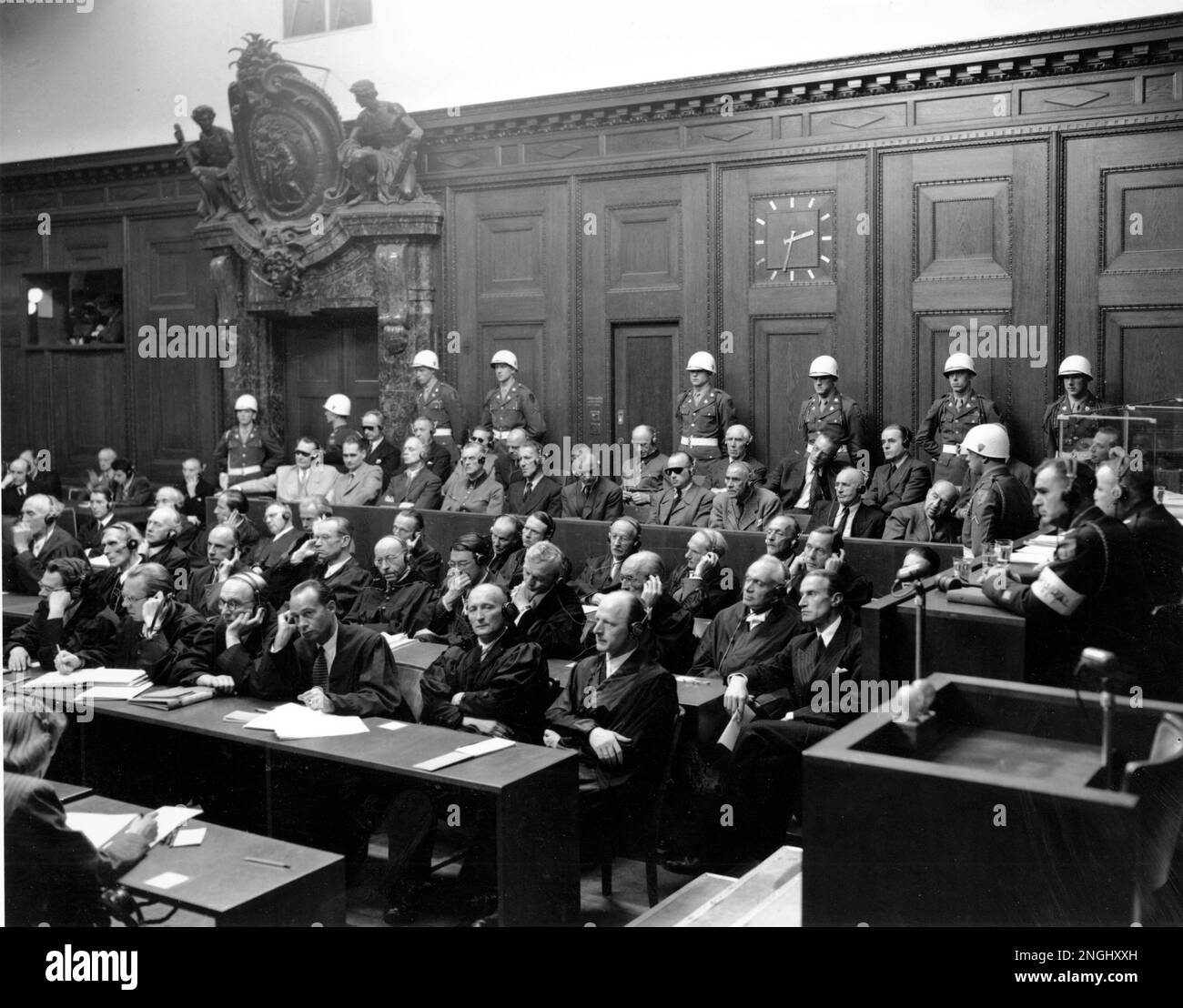 Defendents listen to part of the verdict in the Palace of Justice ...