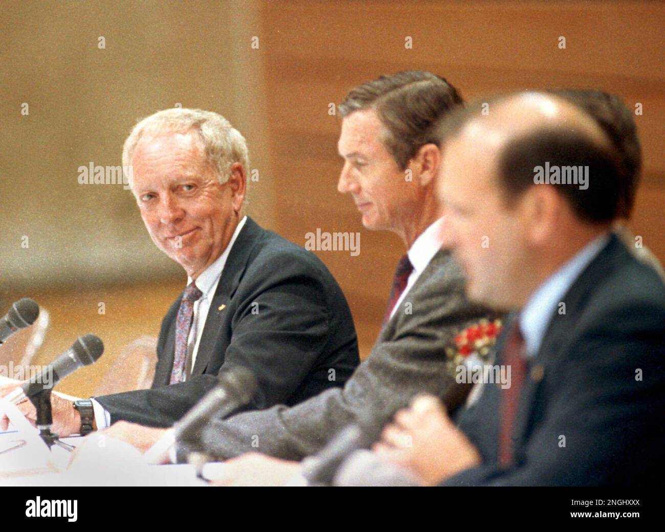 United Airlines pilot Capt. Al Haynes of Seattle, Wash., smiles July 19 ...