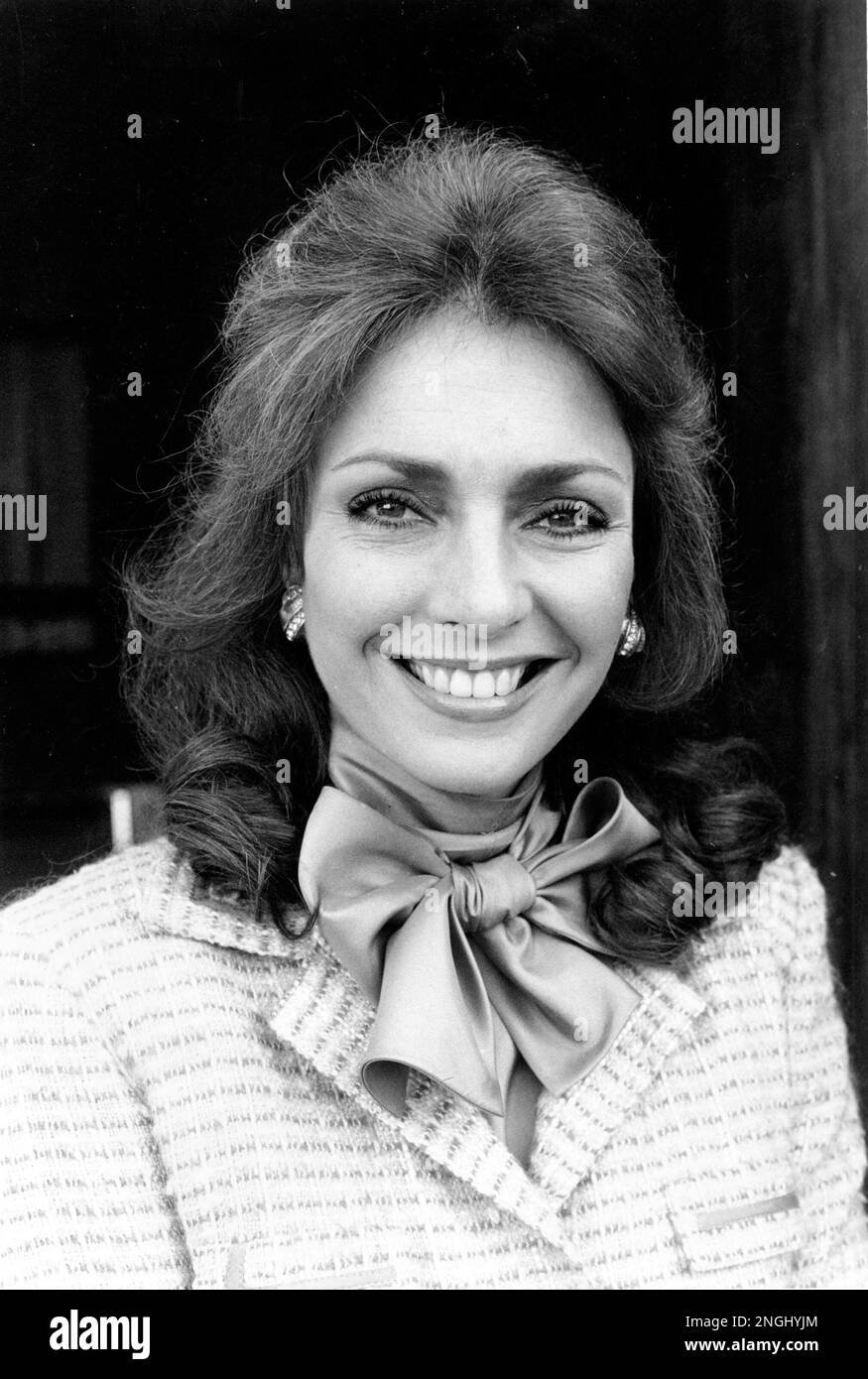 American actress Jennifer O'Neill is photographed on January 26, 1983. O'Neill starred in ...