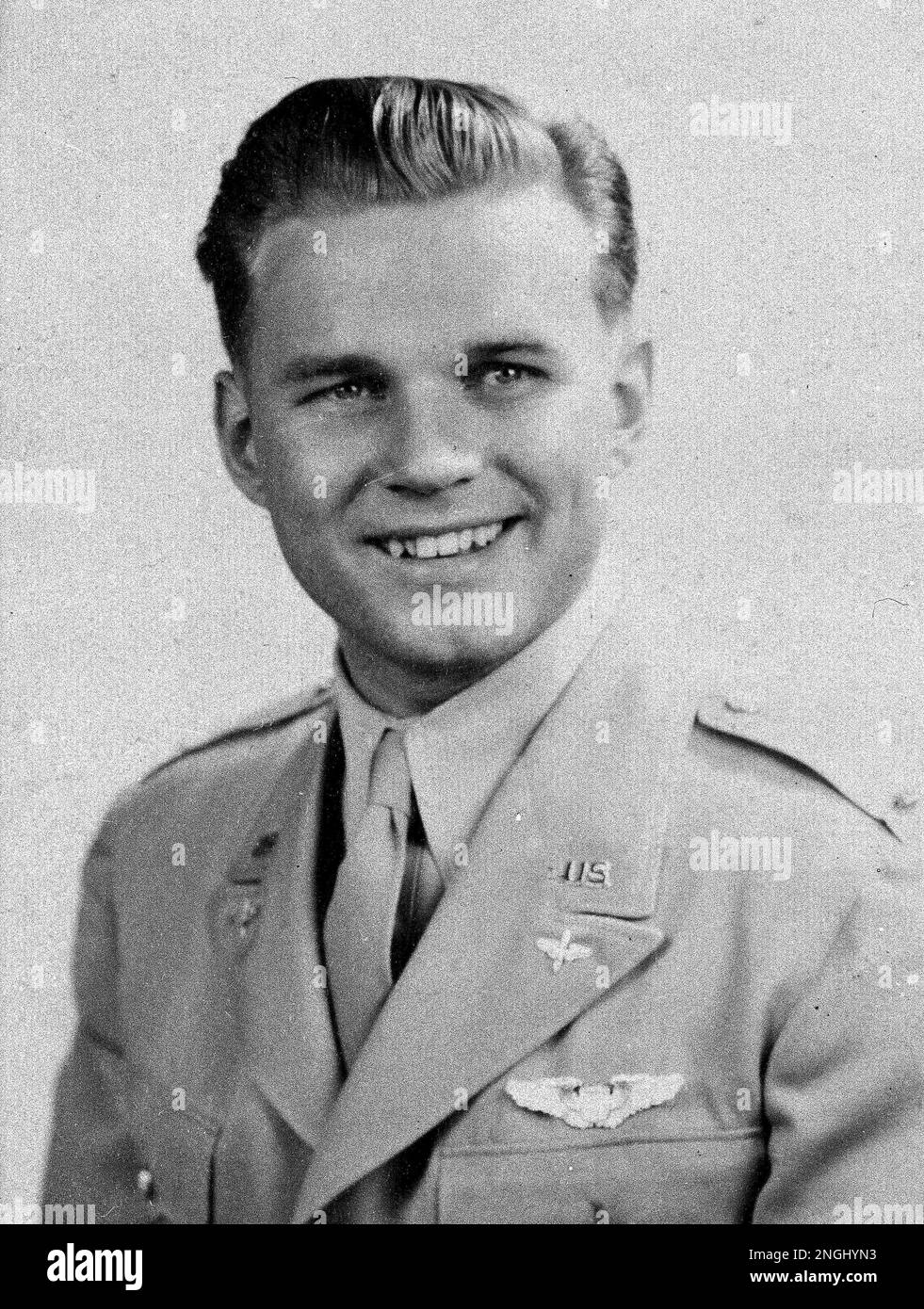 This is a 1945 photo of Capt. Robert A. Lewis of Ridgefield Park, N.J ...
