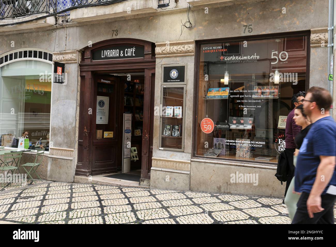 Lisbon, Portugal- November 22, 2022: Facade of the World's Oldest ...