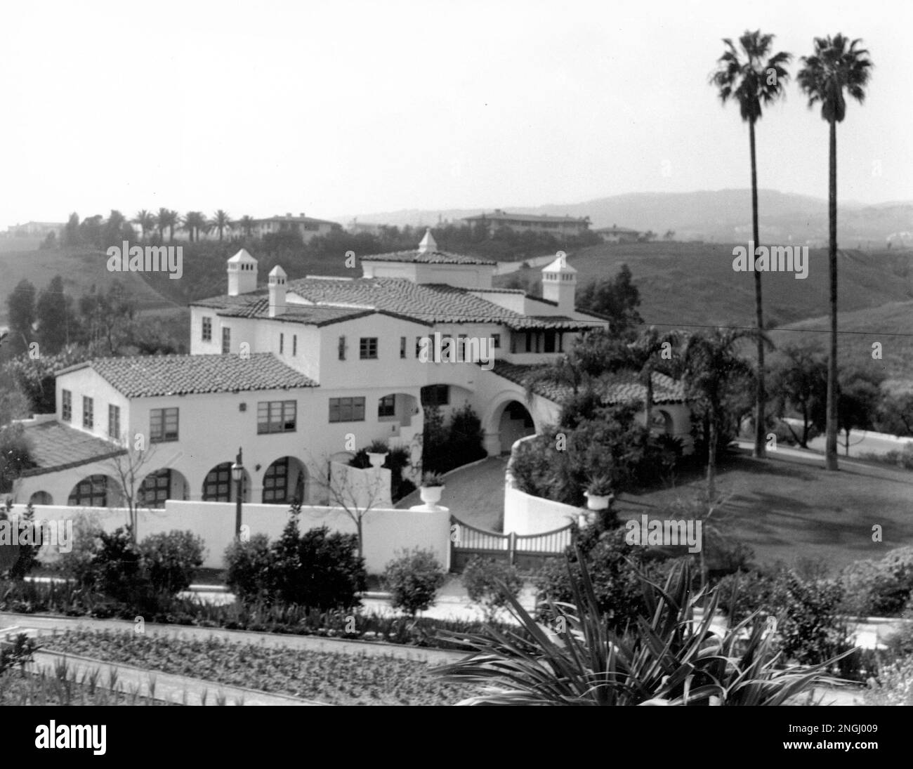 This is the home of singer Rudy Vallee in Beverly Hills, Calif., on ...
