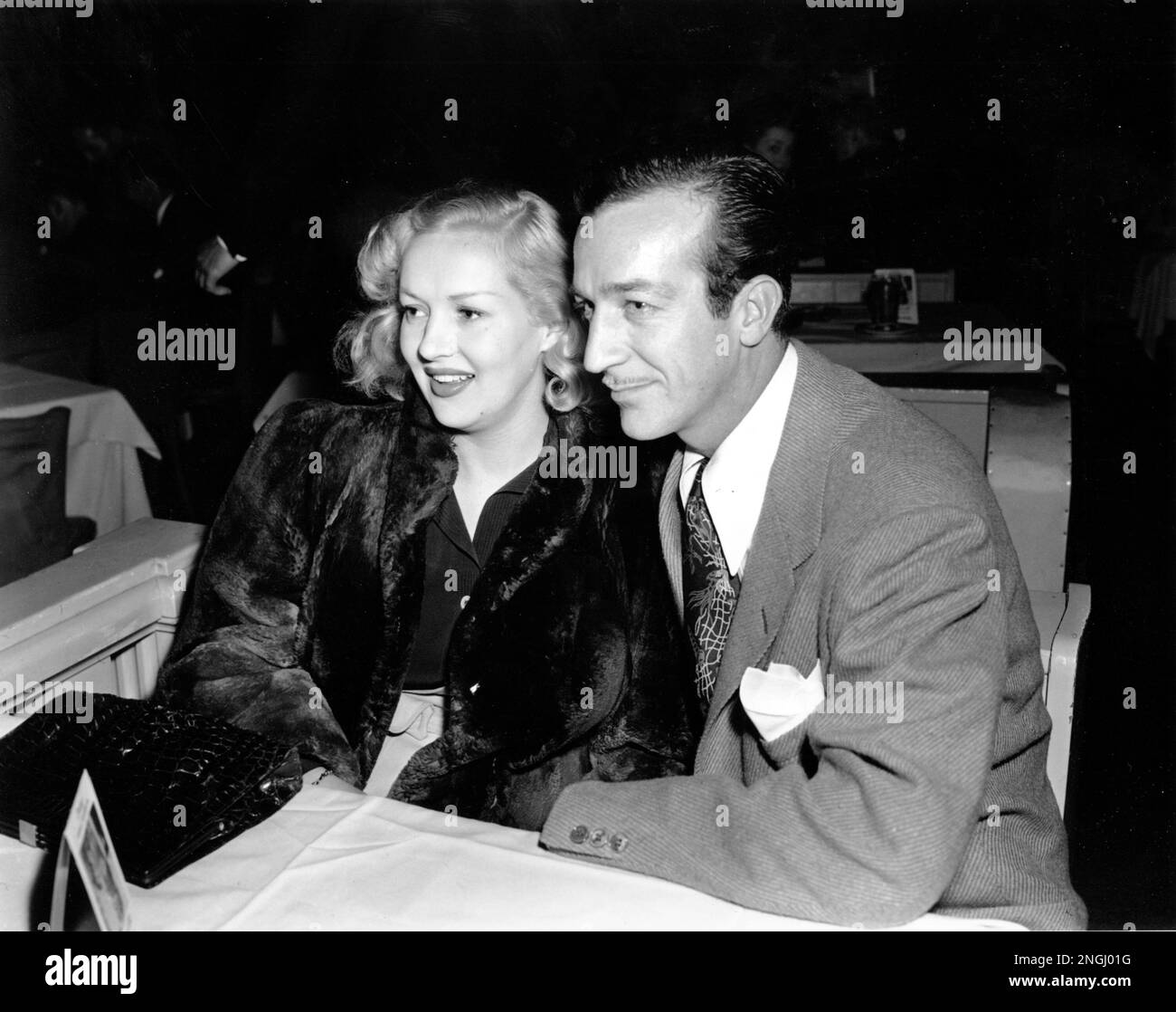Orchestra leader Harry James and his wife, actress Betty Grable, are ...