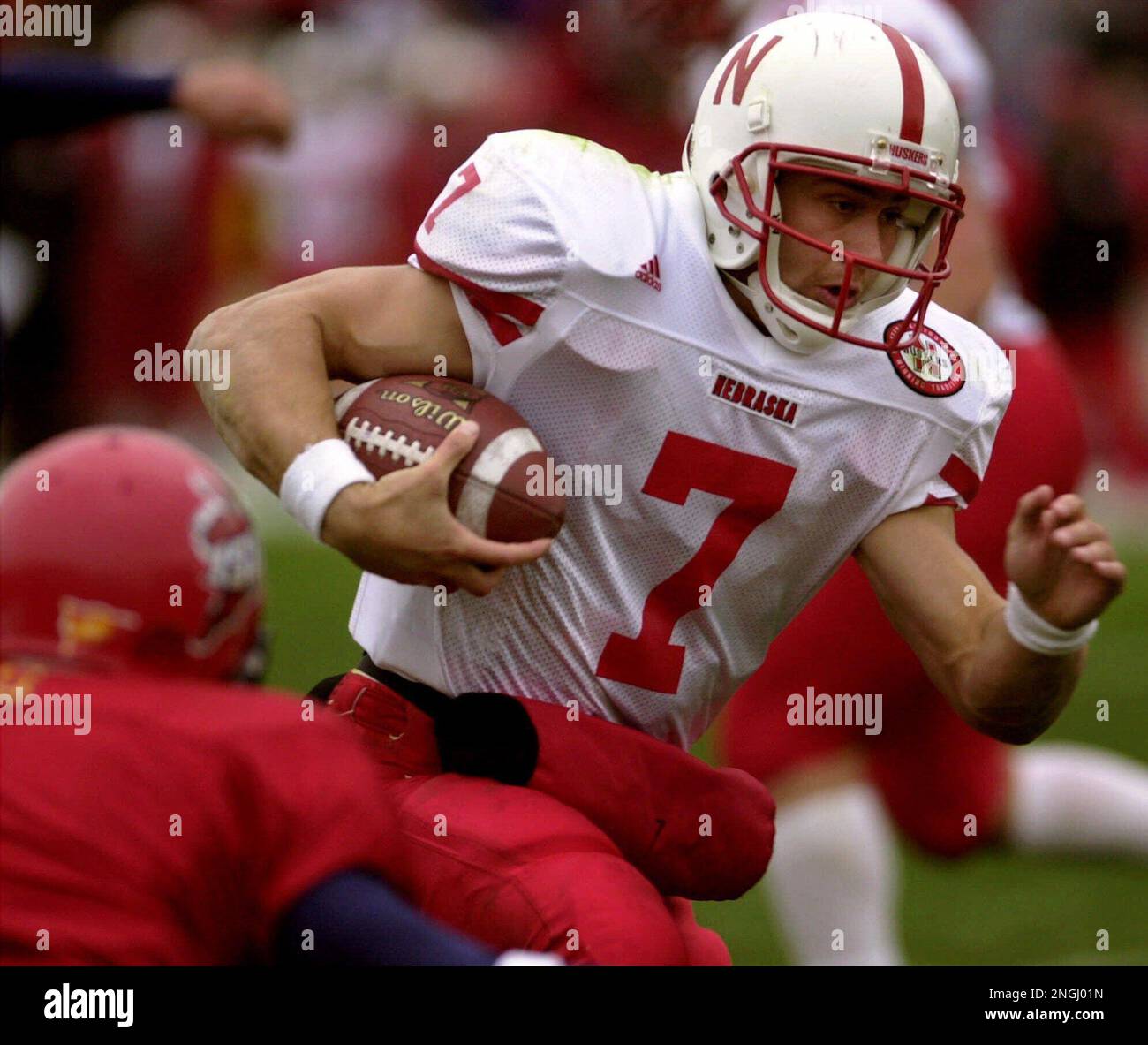 Nebraska quarterback Eric Crouch runs in the second half of Nebraska's ...