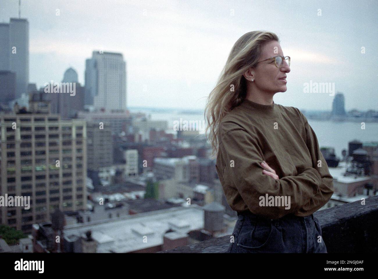 Photographer Annie Leibovitz poses on the terrace of her studio in New ...