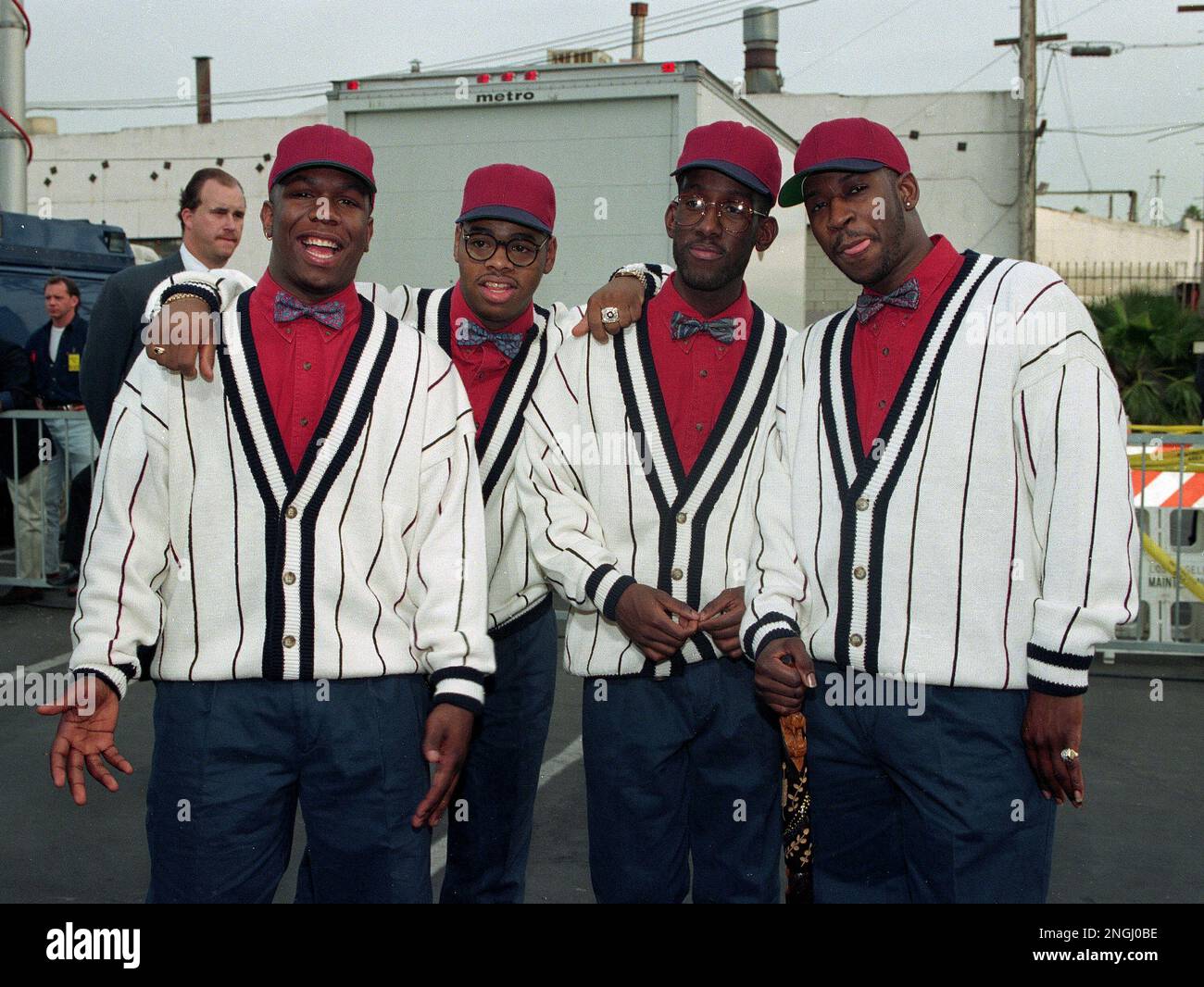 Boyz II Men members, from left, Wanya Morris, Nathan Vanderpool, Shawn ...