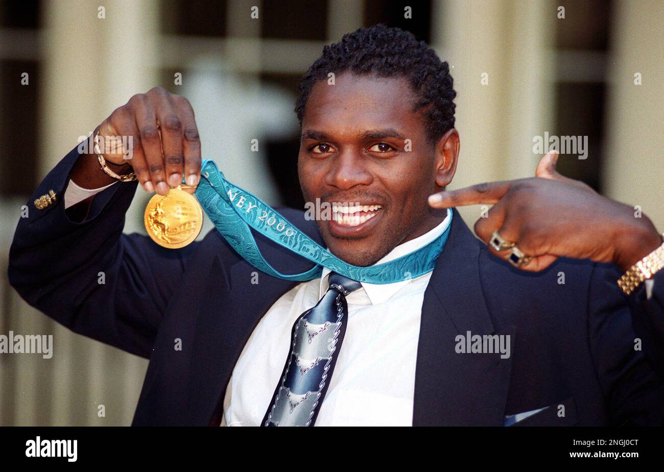 British Super Heavyweight Olympic gold medalist Audley Harrison as he ...