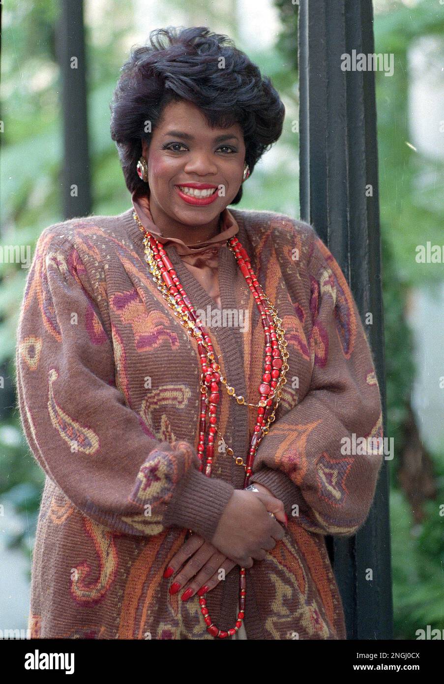 Talk show personality Oprah Winfrey poses in Los Angeles, Calif., on ...