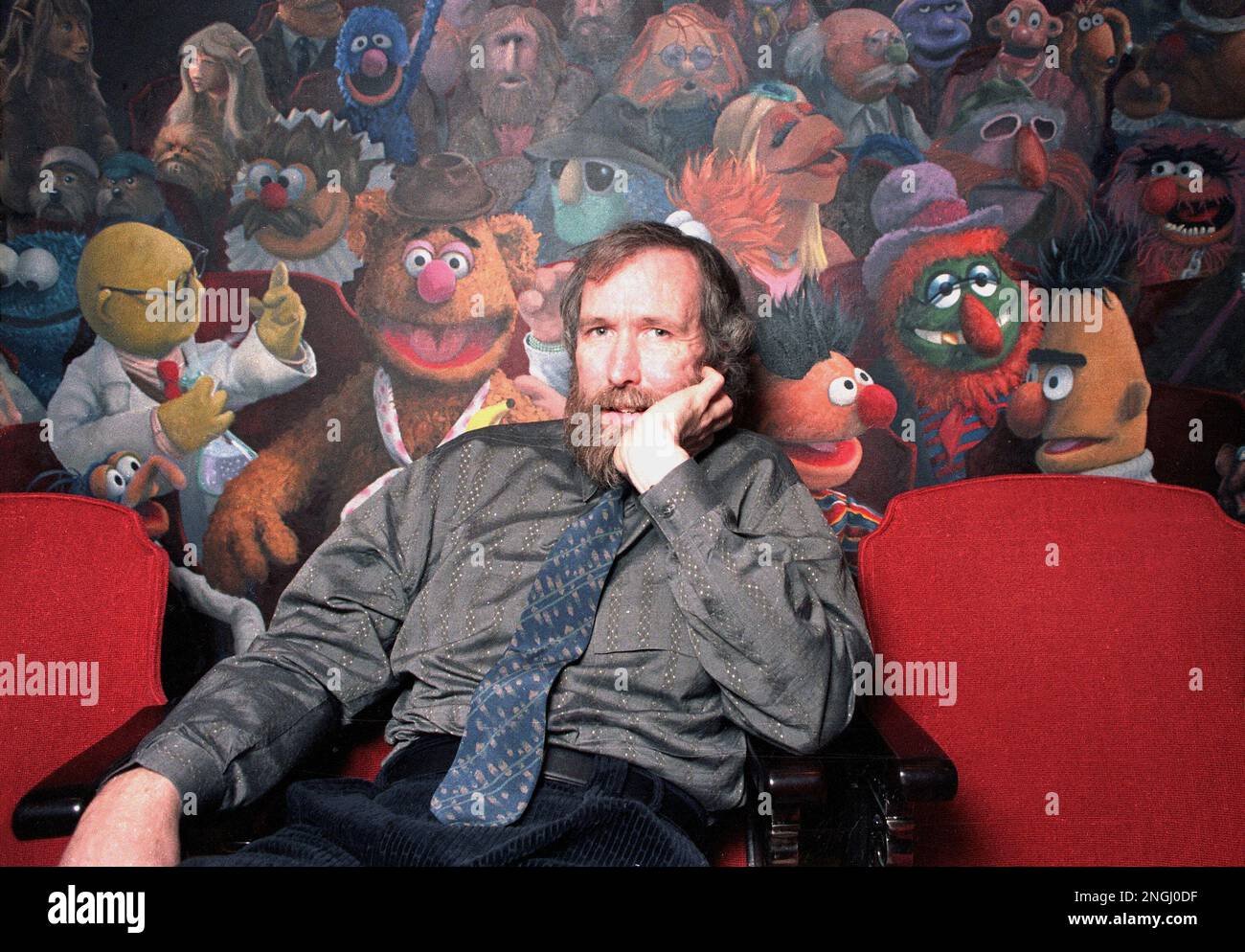 Creator of the Muppets Jim Henson poses in his 69th Street office in ...