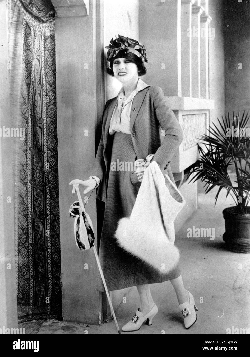 Actress Gloria Swanson is photographed in character as she stars in a ...