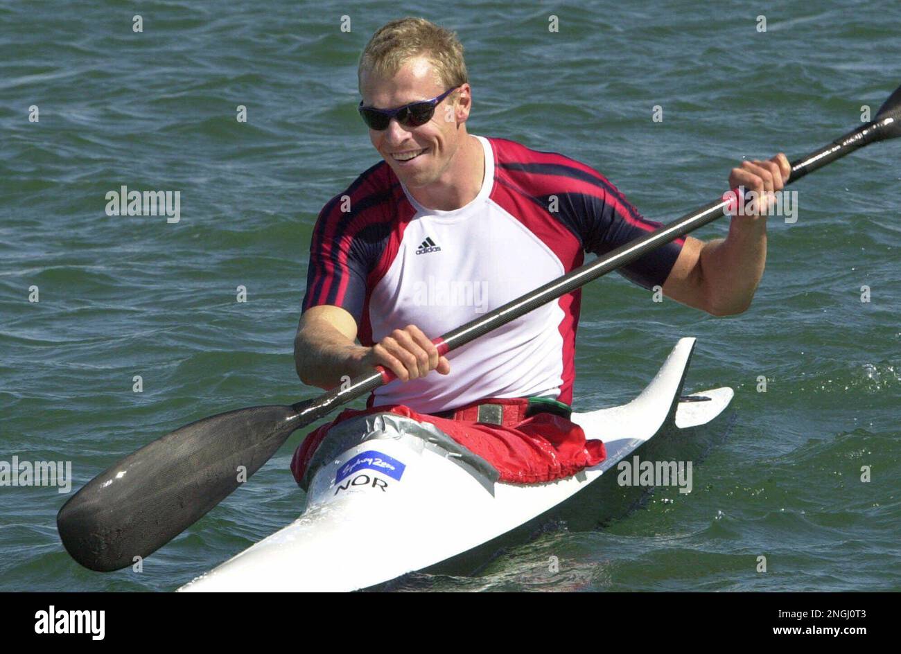 Norway's Knut Holmann is all smiles after winning the gold medal for ...