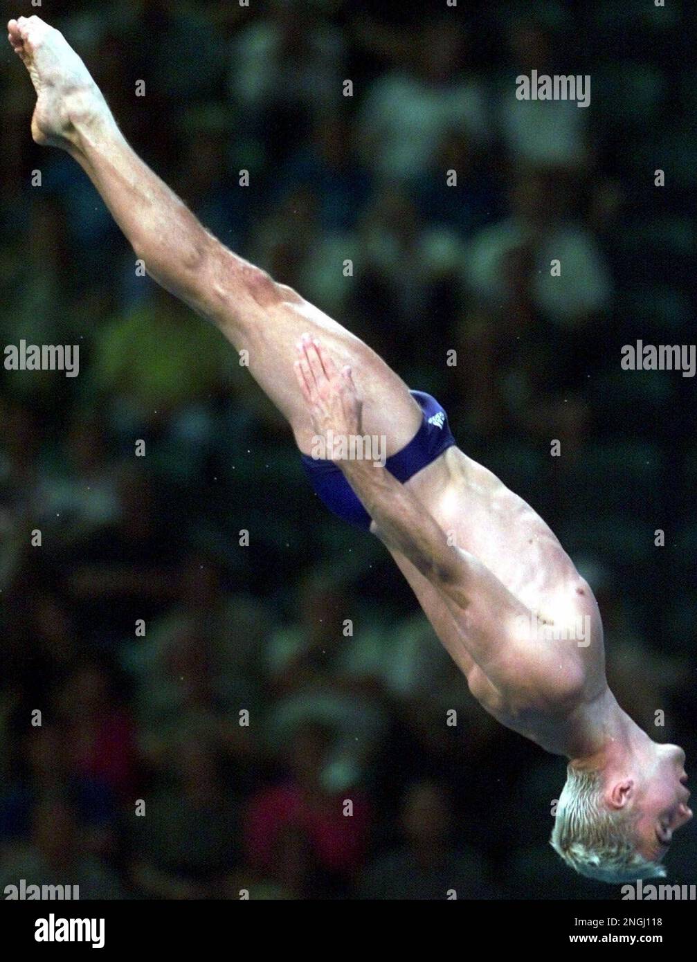 Great Britain's Leon Taylor competes in a 10-m platform semi final at ...