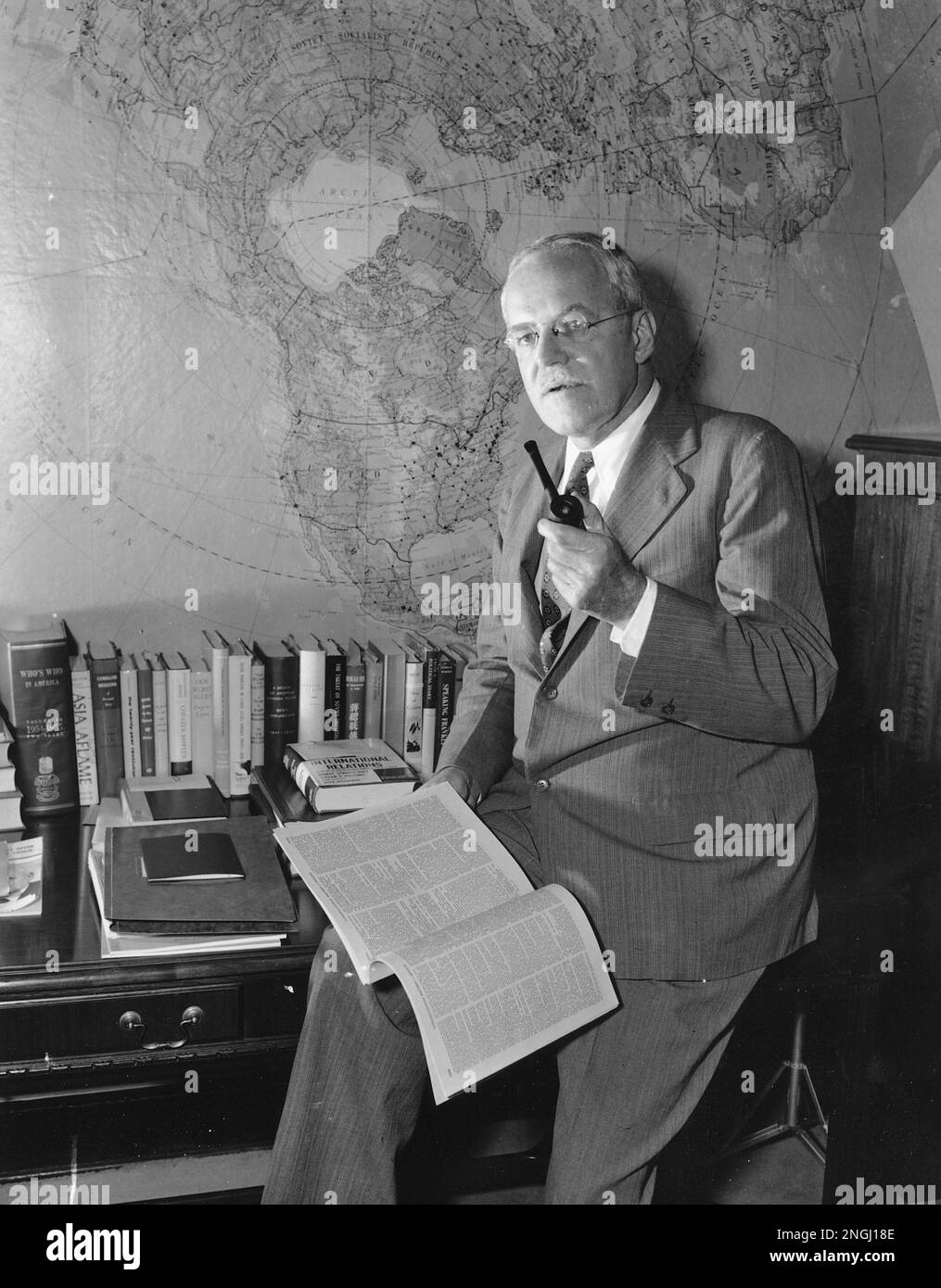 This is a rare photograph of Allen W. Dulles, Director of the U.S ...