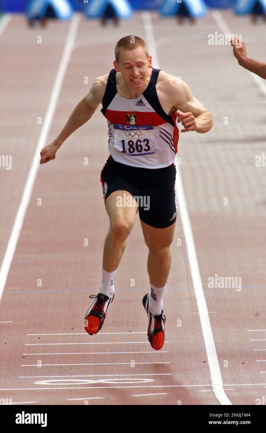 Germany's Frank Buseman competes in the 100-meter decathlon race at the ...