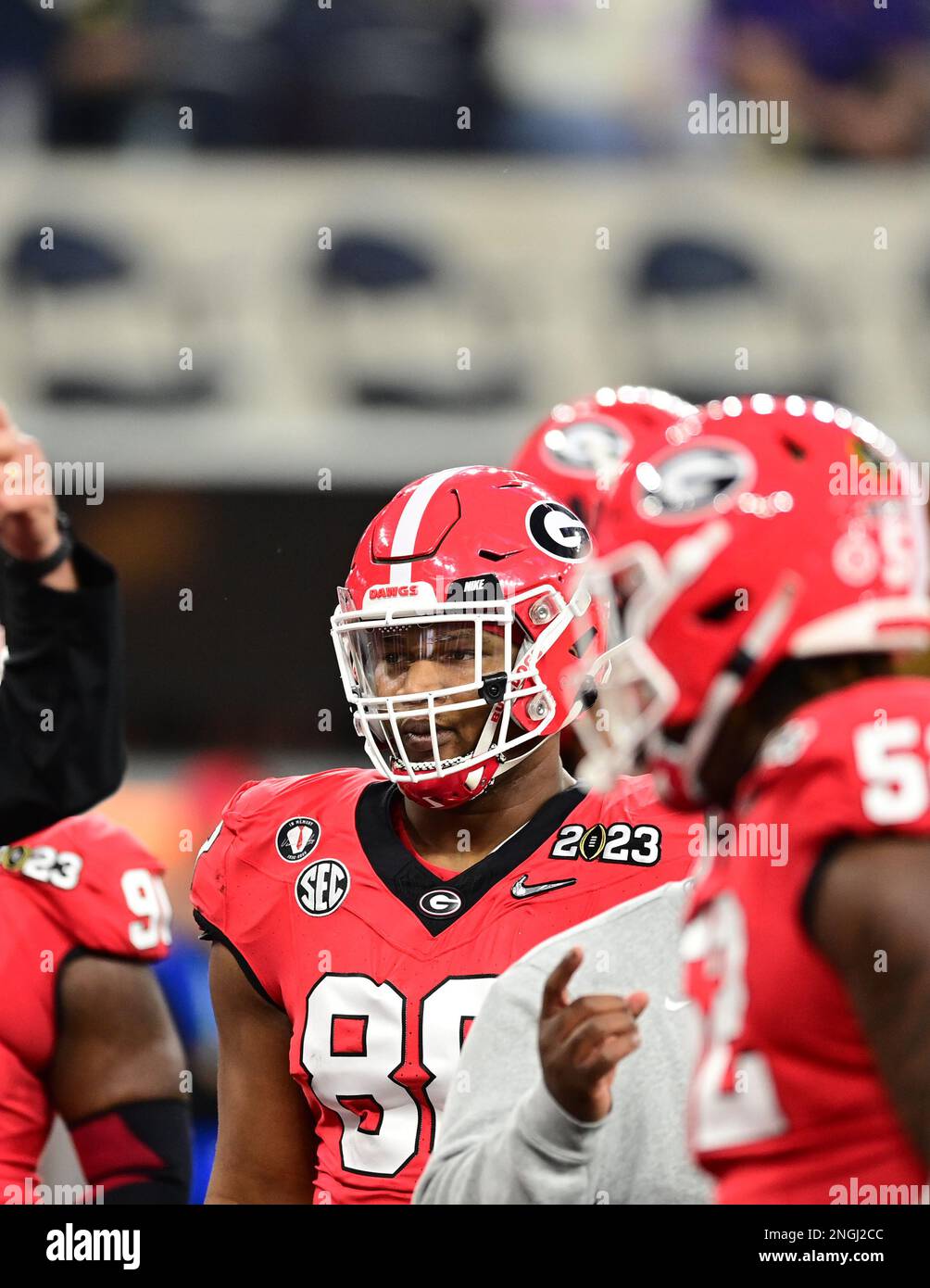 (FILE PHOTOS).former Georgia Bulldogs defensive tackle (88) Jalen Carter is projected to go in ...