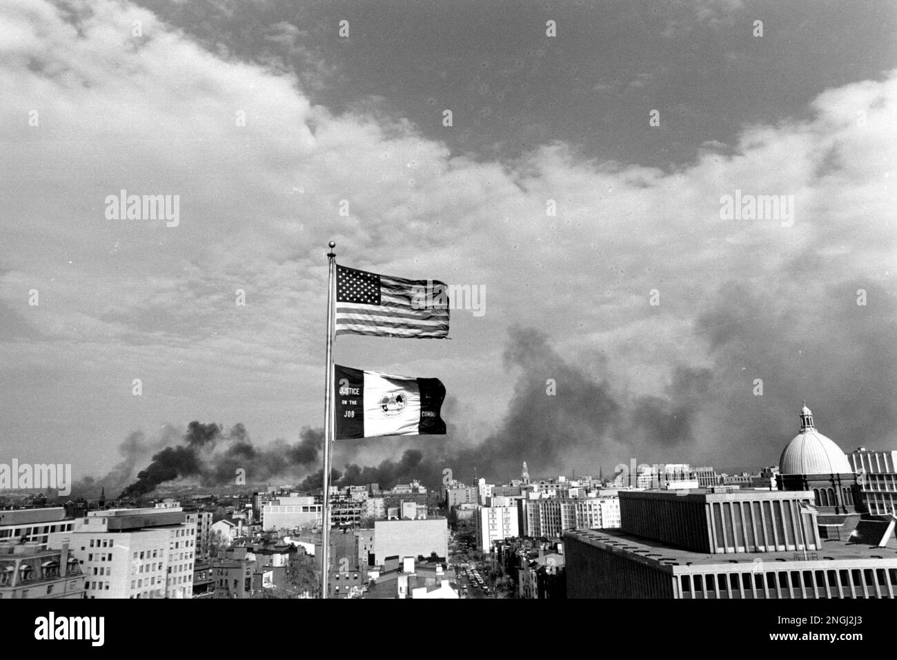Two days after the assassination of Martin Luther King Jr., buildings ...