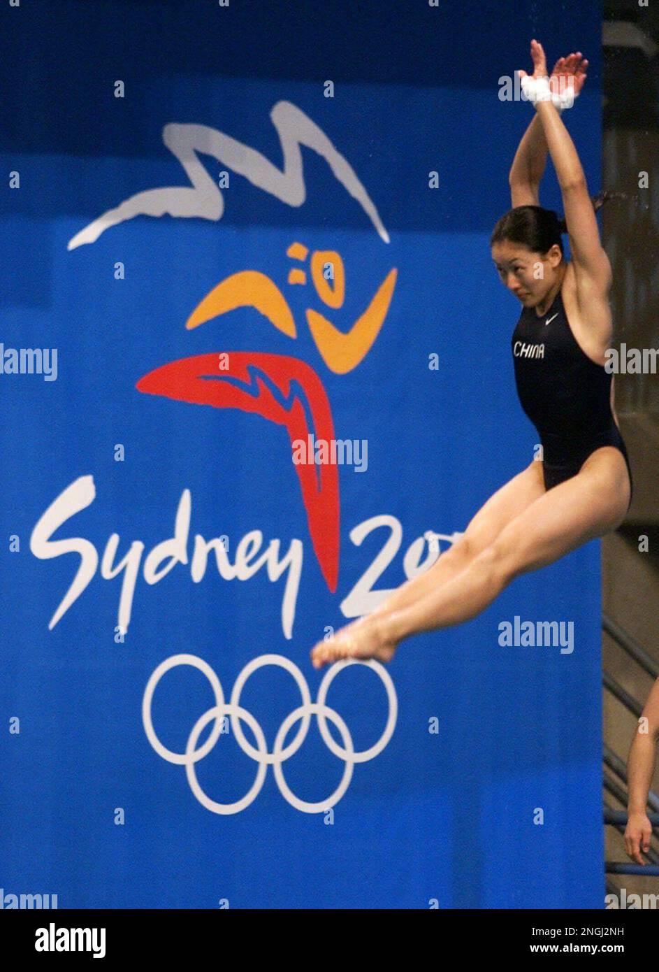 Chinese diver Fu Mingxia practices for the women's 3m springboard ...