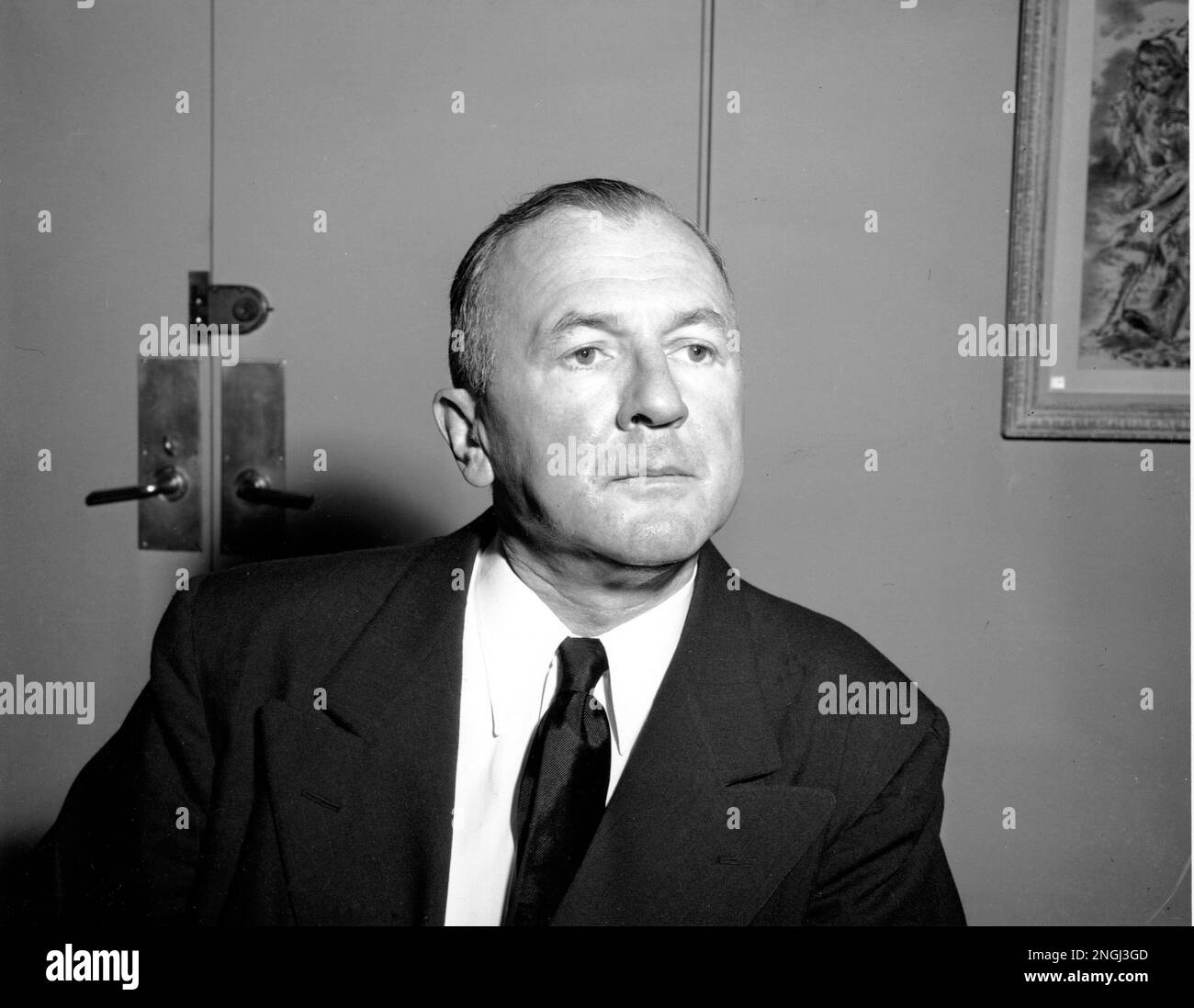 Artist George Grosz poses in New York City on Oct. 7, 1946. (AP Photo ...