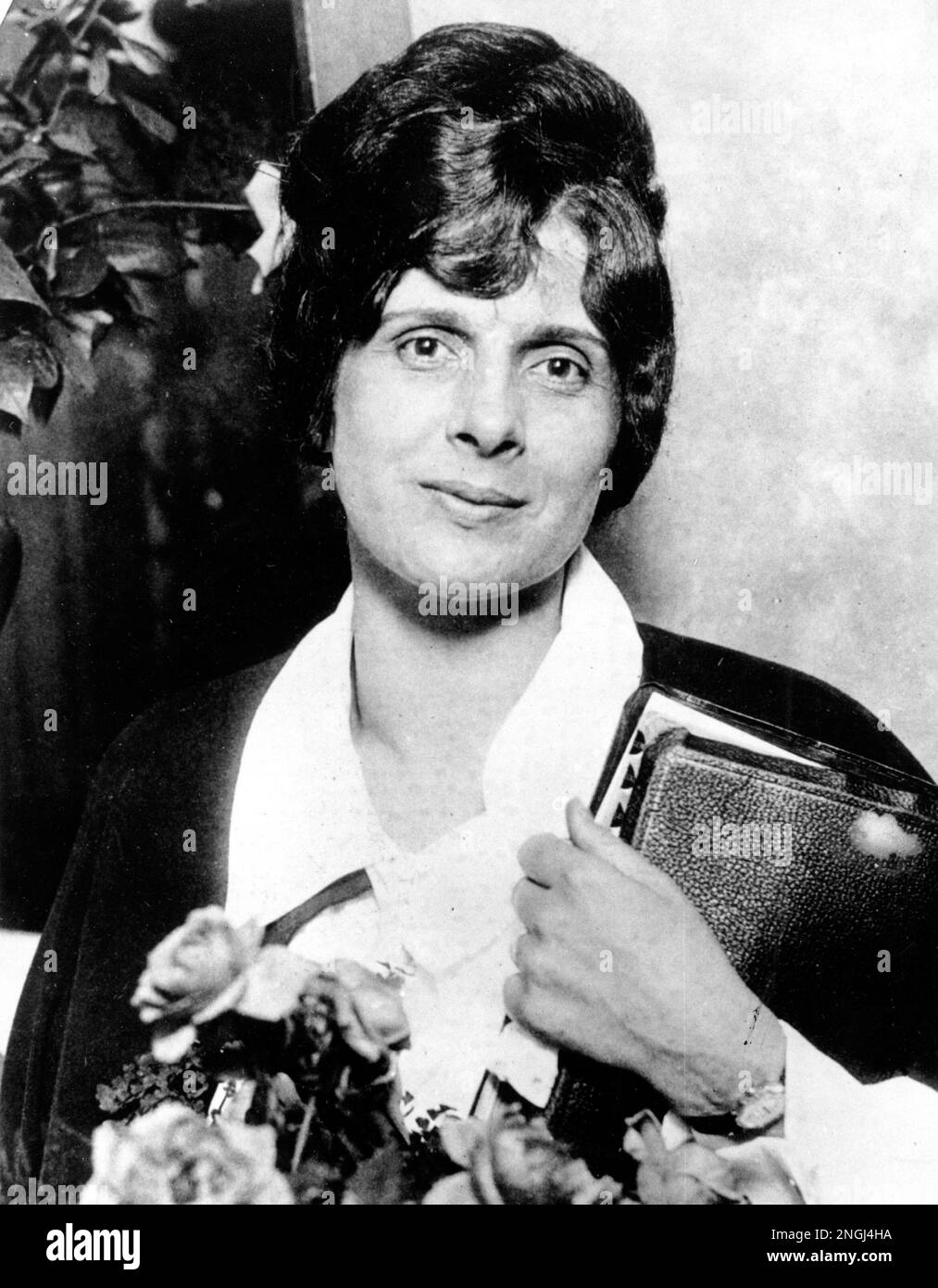 This is a photo of Aimee Semple McPherson, a Pentacostal evangelist who ...