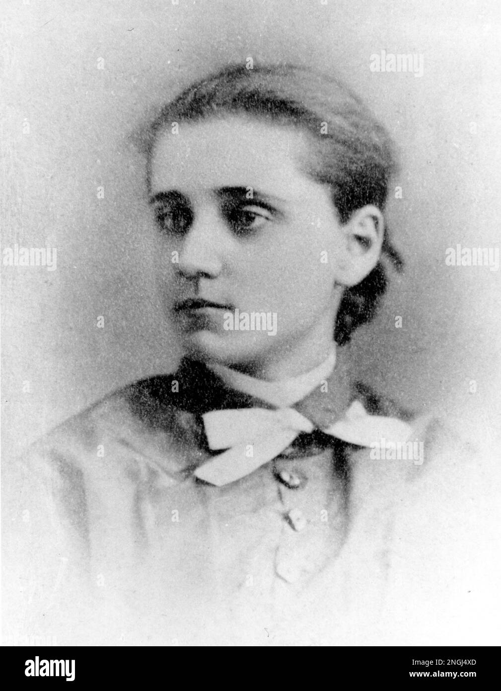This is a portrait of 21-year-old Jane Addams, a graduate from Rockford ...