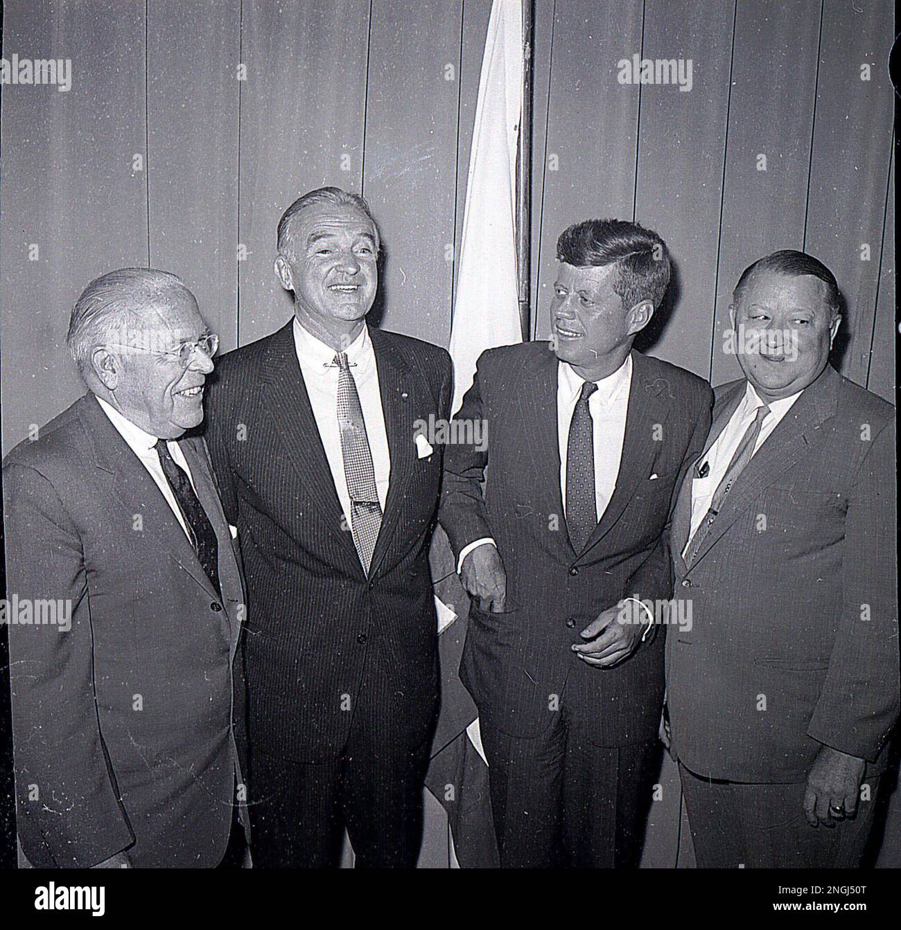 Pennsylvania Gov. David Lawrence, left, joined for pre-convention chat ...