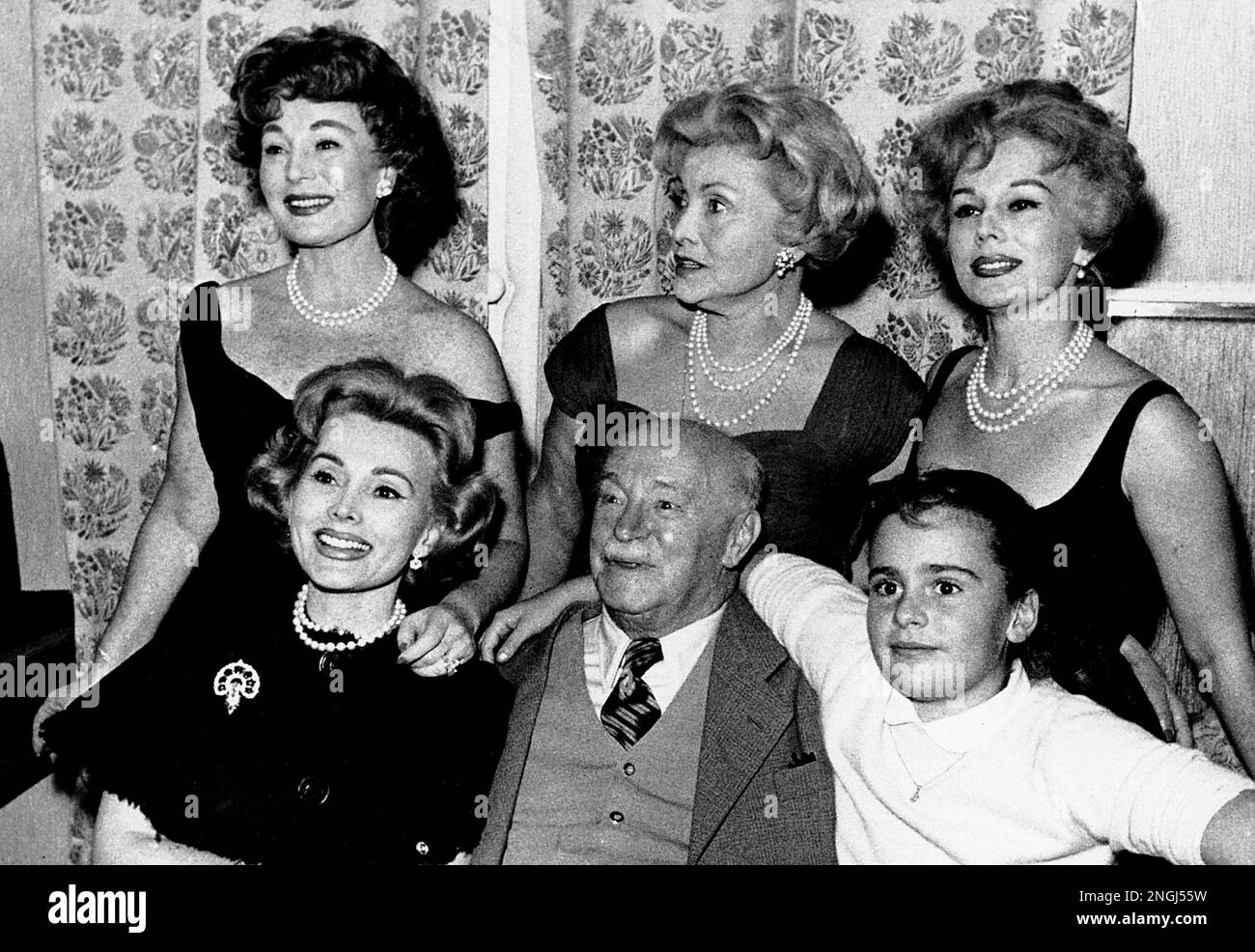 This is a photo of the Gabor family posing in Vienna, Austria on Oct ...