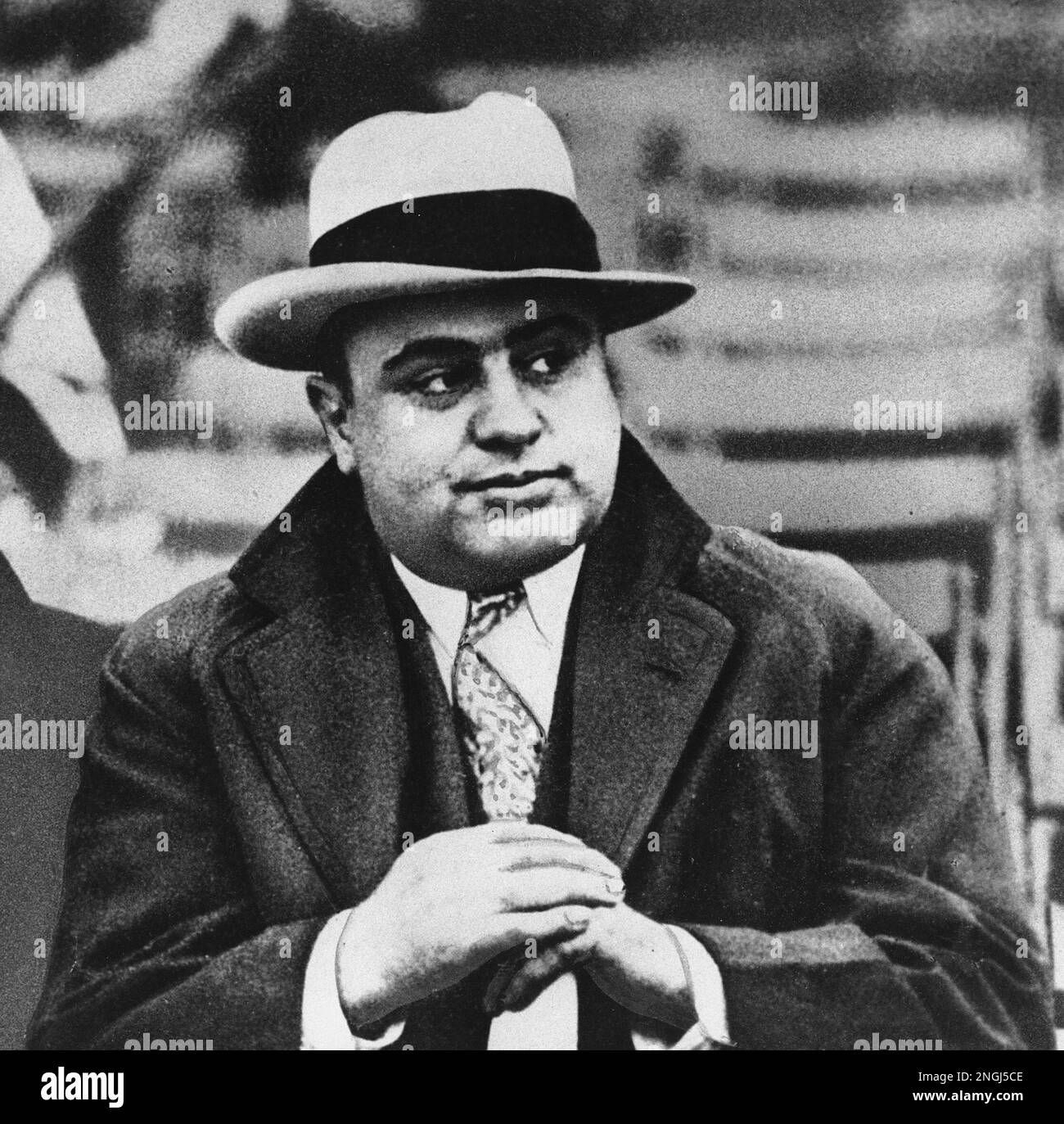 Al Capone is photographed at a football game in Chicago on Jan. 19 ...