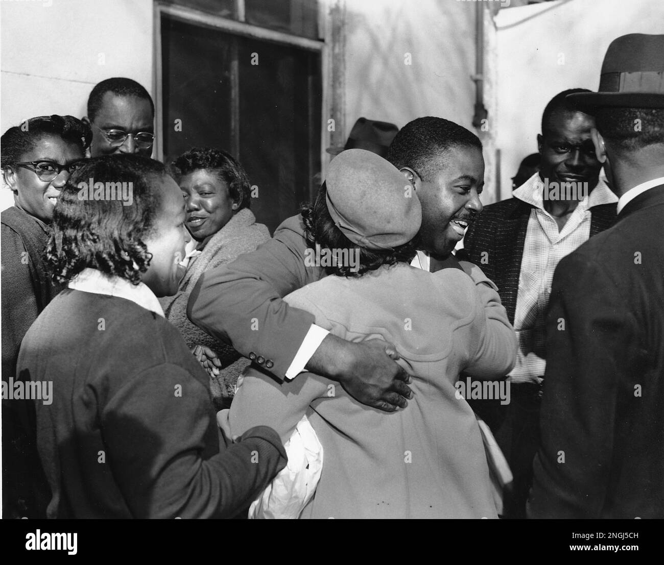 The Rev. Ralph Abernathy, pastor of the Negro First Baptist Church and ...