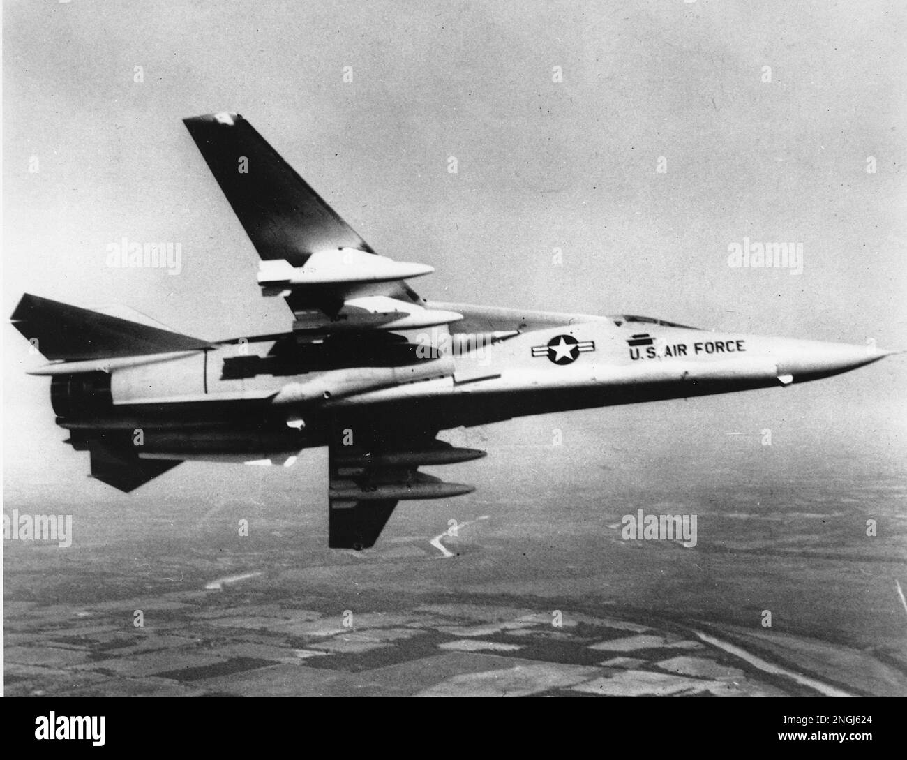 This is a 1966 photo of U.S. Air Force F-111A fighter, manufactured by ...