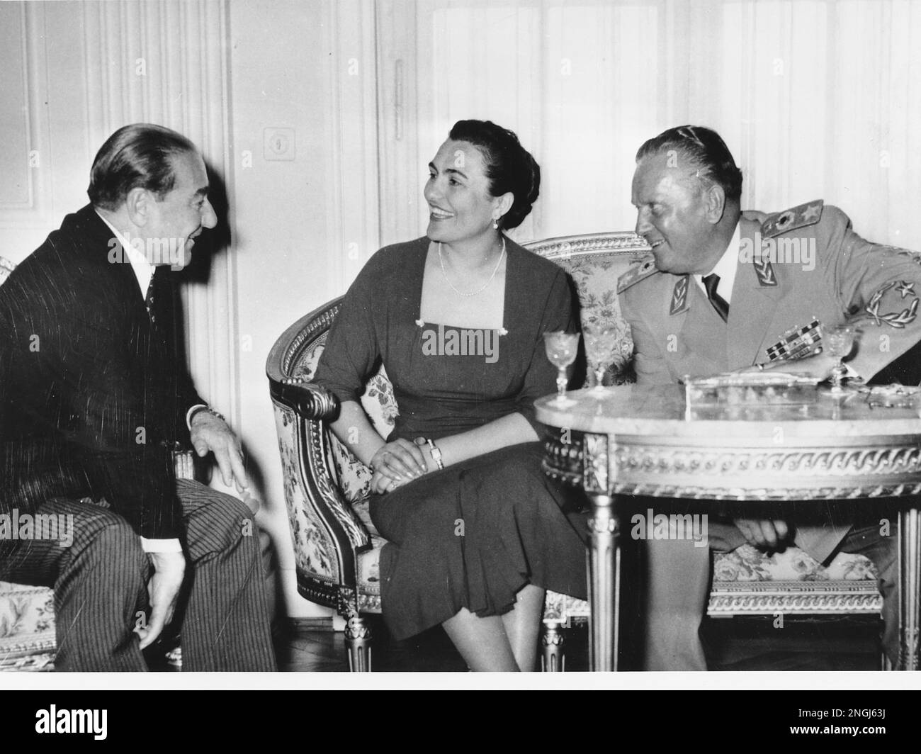 This photo shows the Yugoslav president Josip Broz, known as Marshal ...