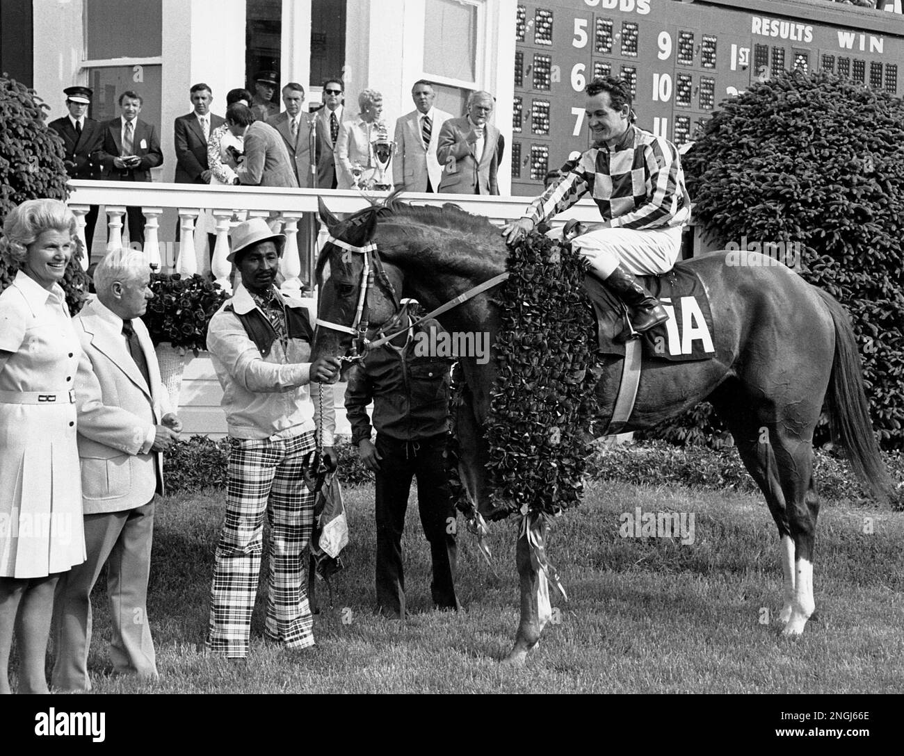 Secretariat, winner of the 99th Kentucky Derby at Churchill Downs in ...