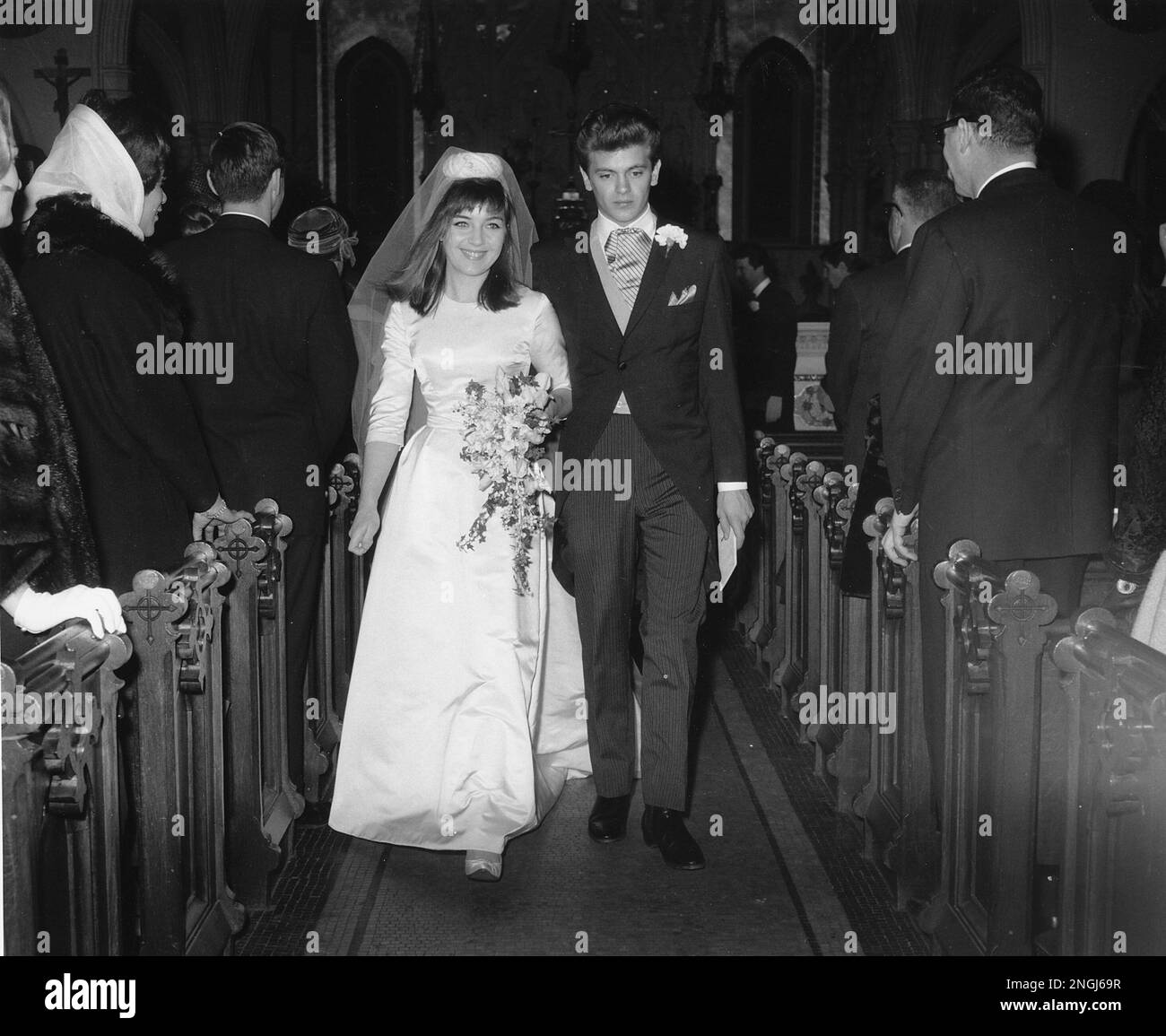 Phillip Everly 23, of the singing Everly Brothers, and Jacqualine Alice ...