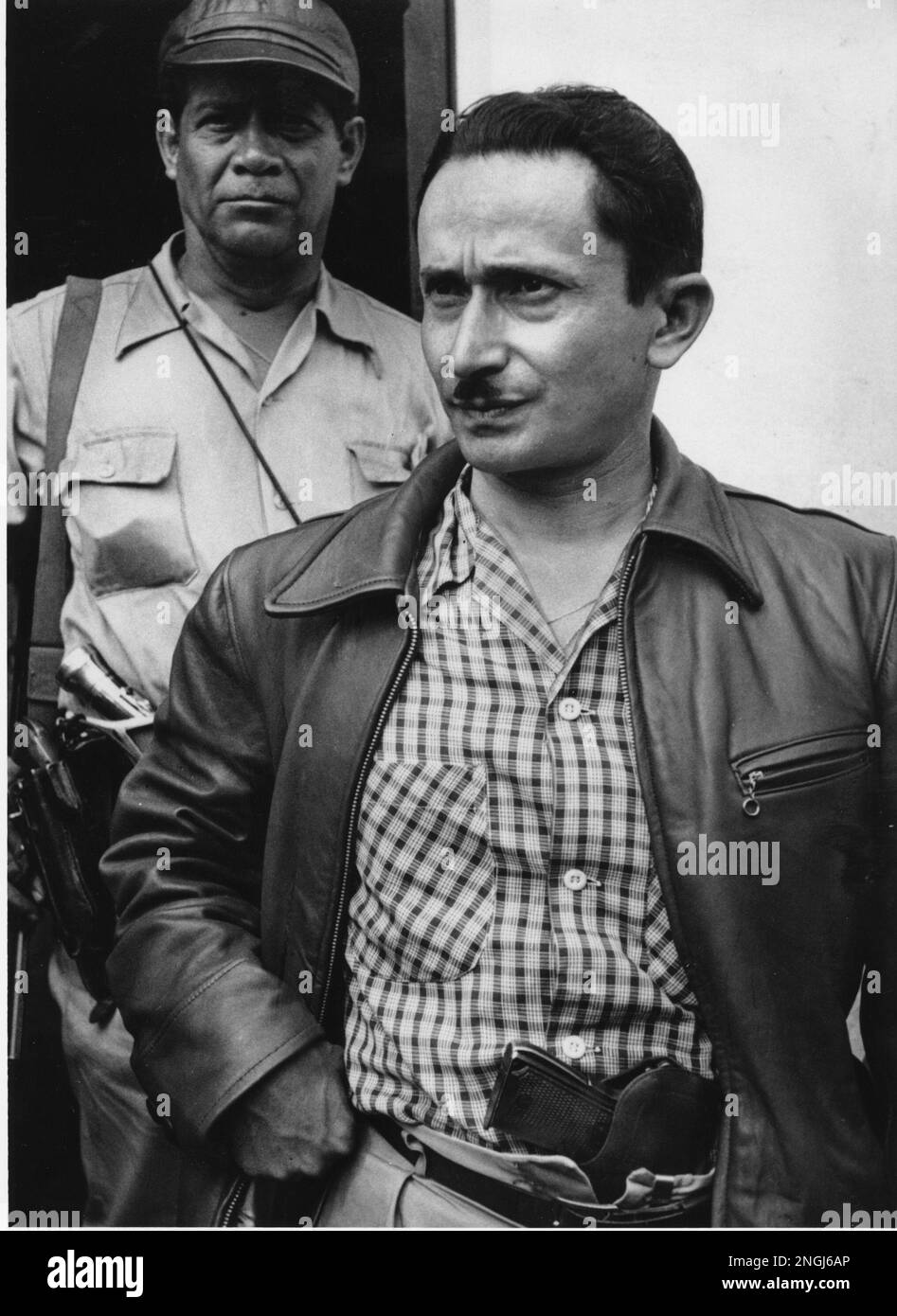 Carlos Castillo Armas, anti communist Rebel Leader, stands in the ...