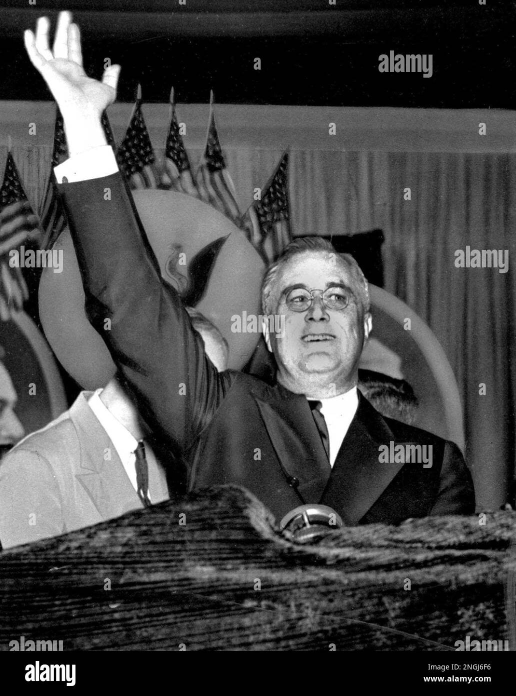 Accepting his re-nomination from the Democratic National Convention ...