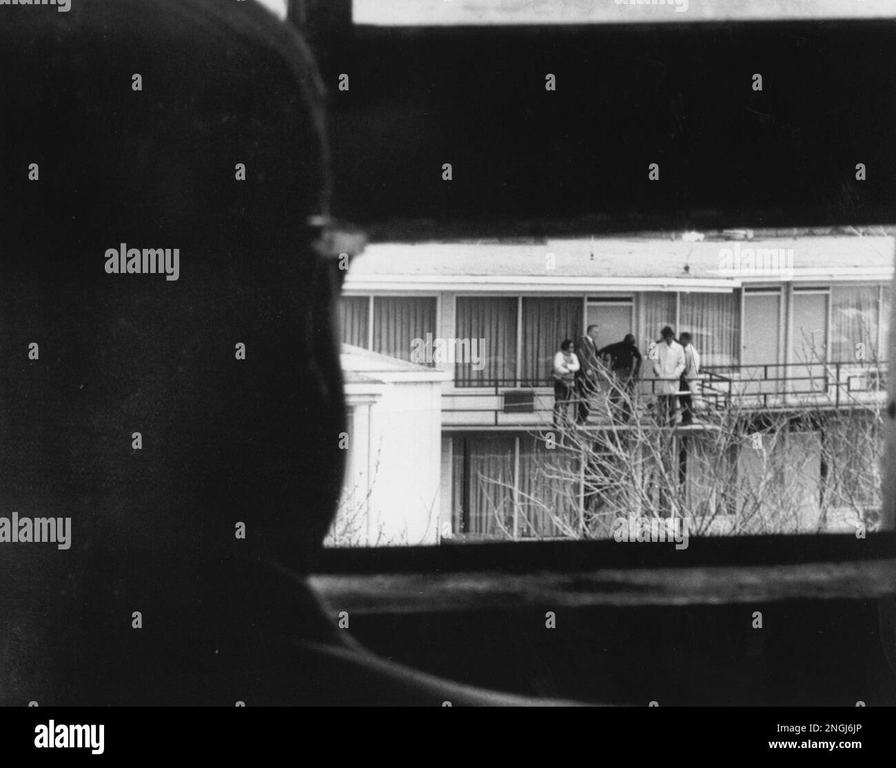 This view shows the window in Memphis, Tenn. on April 5, 1968 from ...