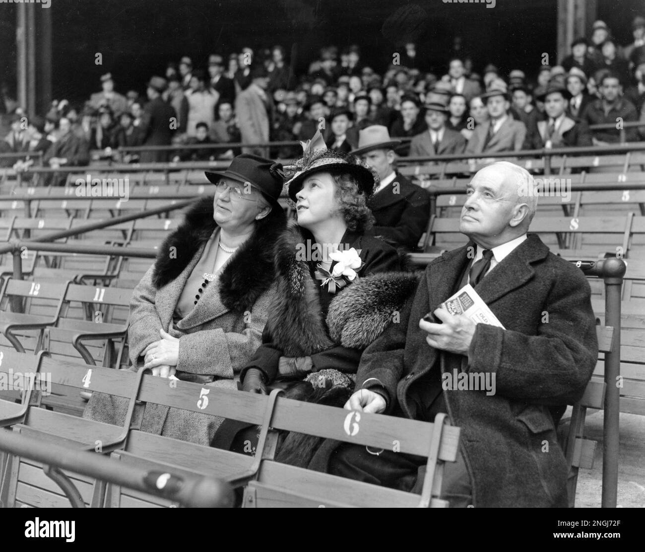 Lou Gehrig's wife Eleanor, center, and his parents Christina and ...