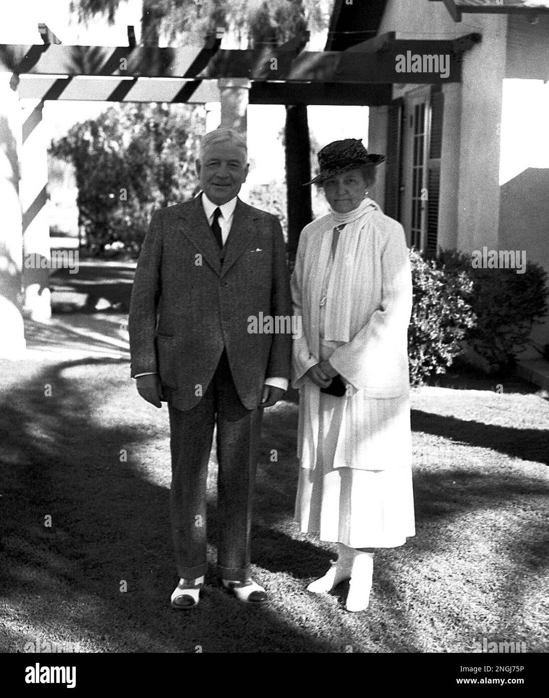 Former Illinois Governor, Frank O. Lowden and his wife, name unknown ...