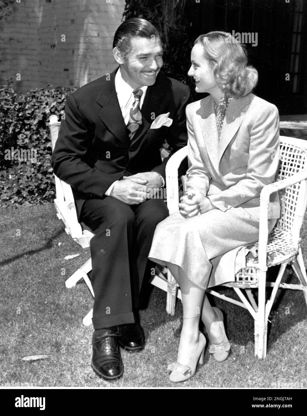 Clark Gable and his bride Carole Lombard shown back in Hollywood on ...