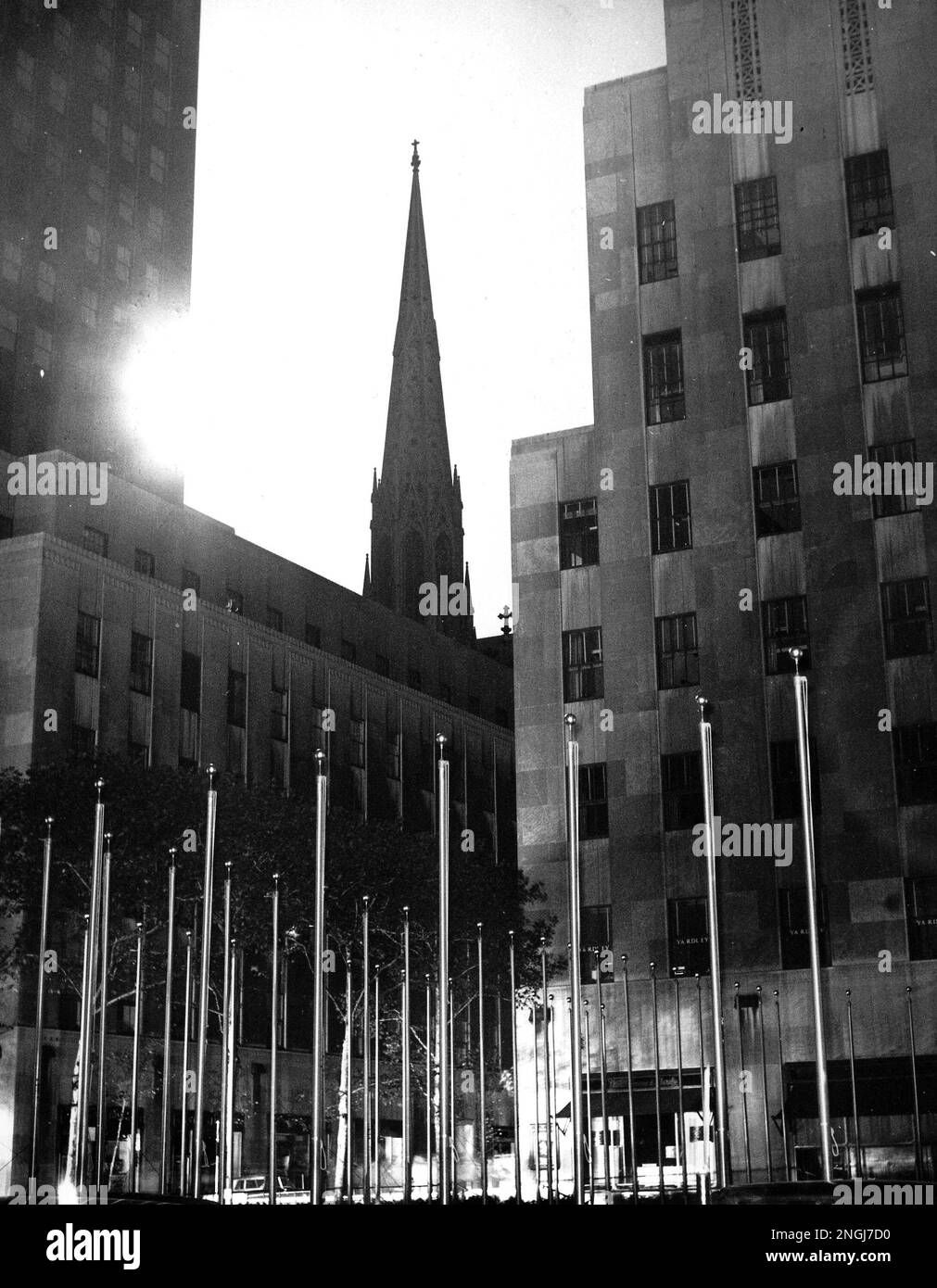 The moon shines over Manhattan during an electric blackout on Nov. 9 ...
