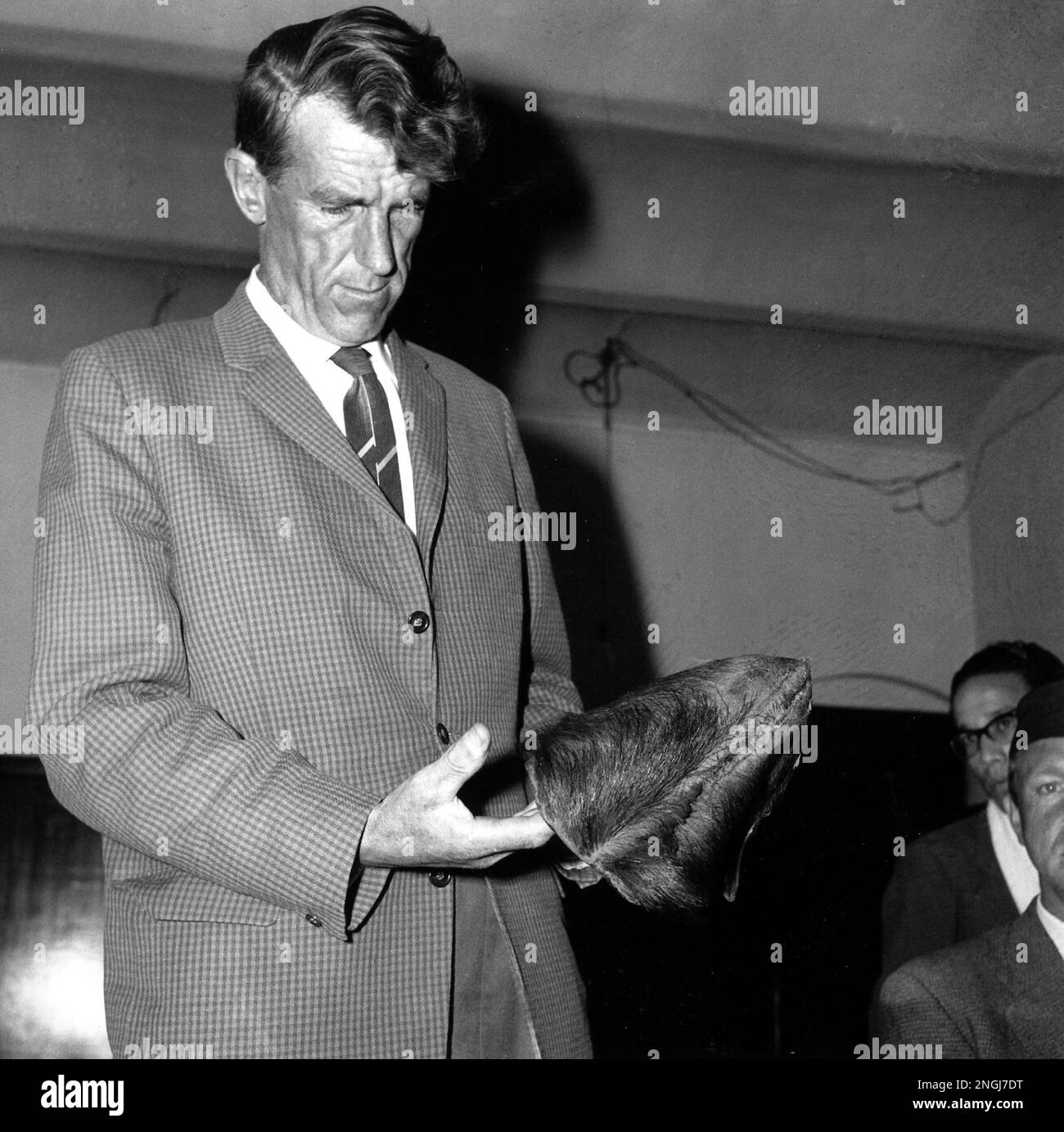 New Zealander Sir Edmund Hillary, conquerer of Everest, is pictured in ...