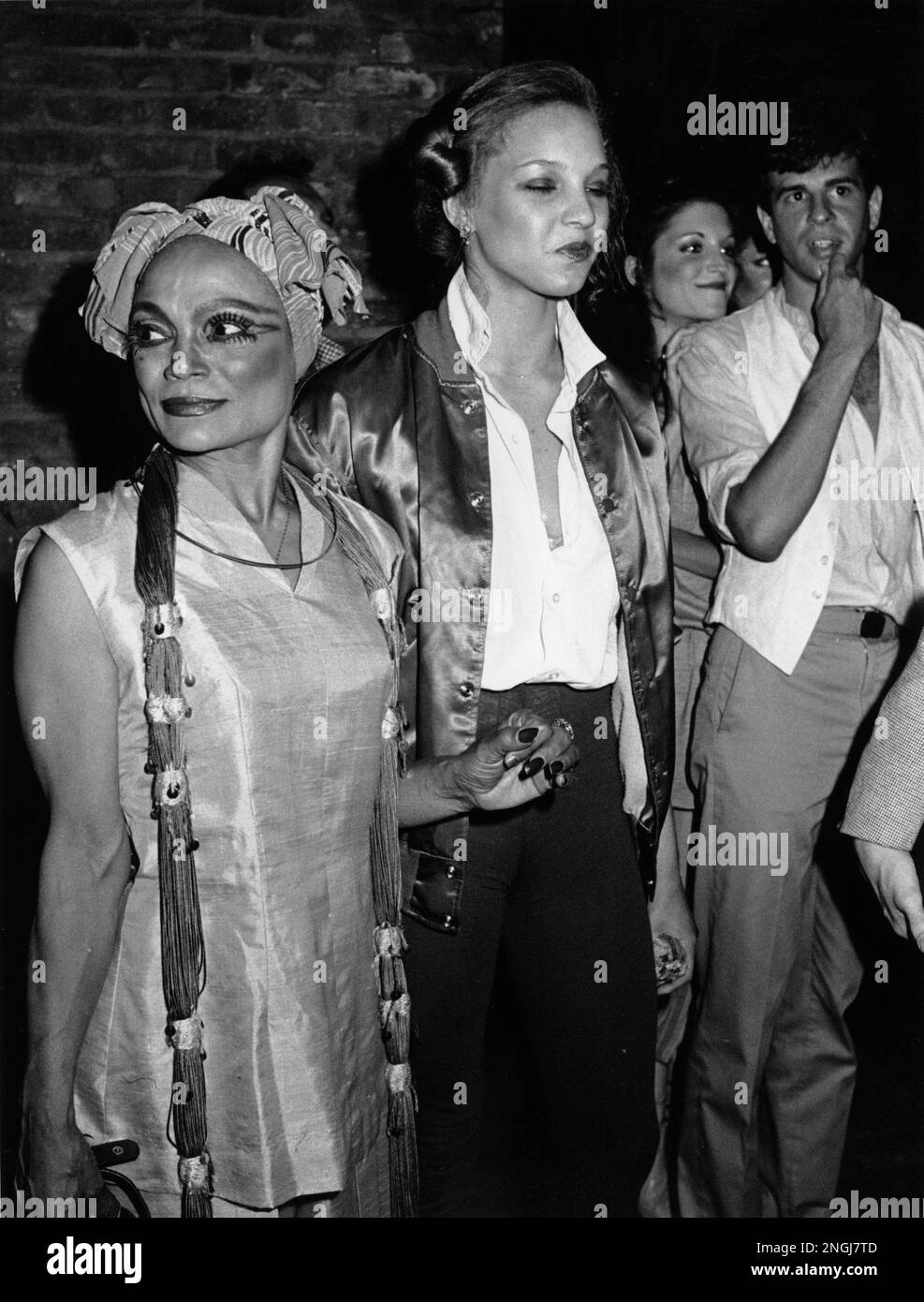 Eartha Kitt, left, and her daughter, Kitt McDonald are seen at New York ...