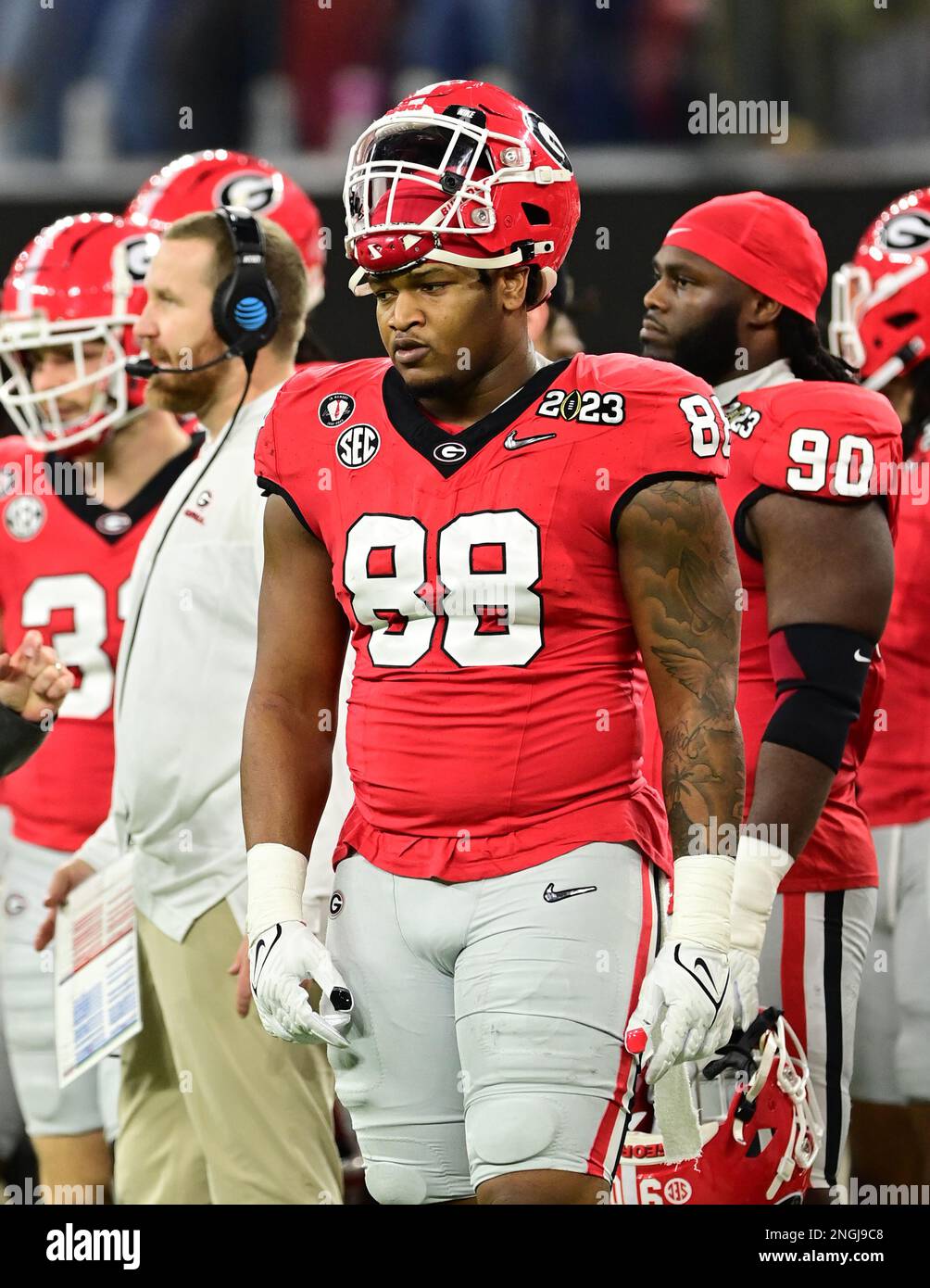 (FILE PHOTOS).former Georgia Bulldogs defensive tackle (88) Jalen ...