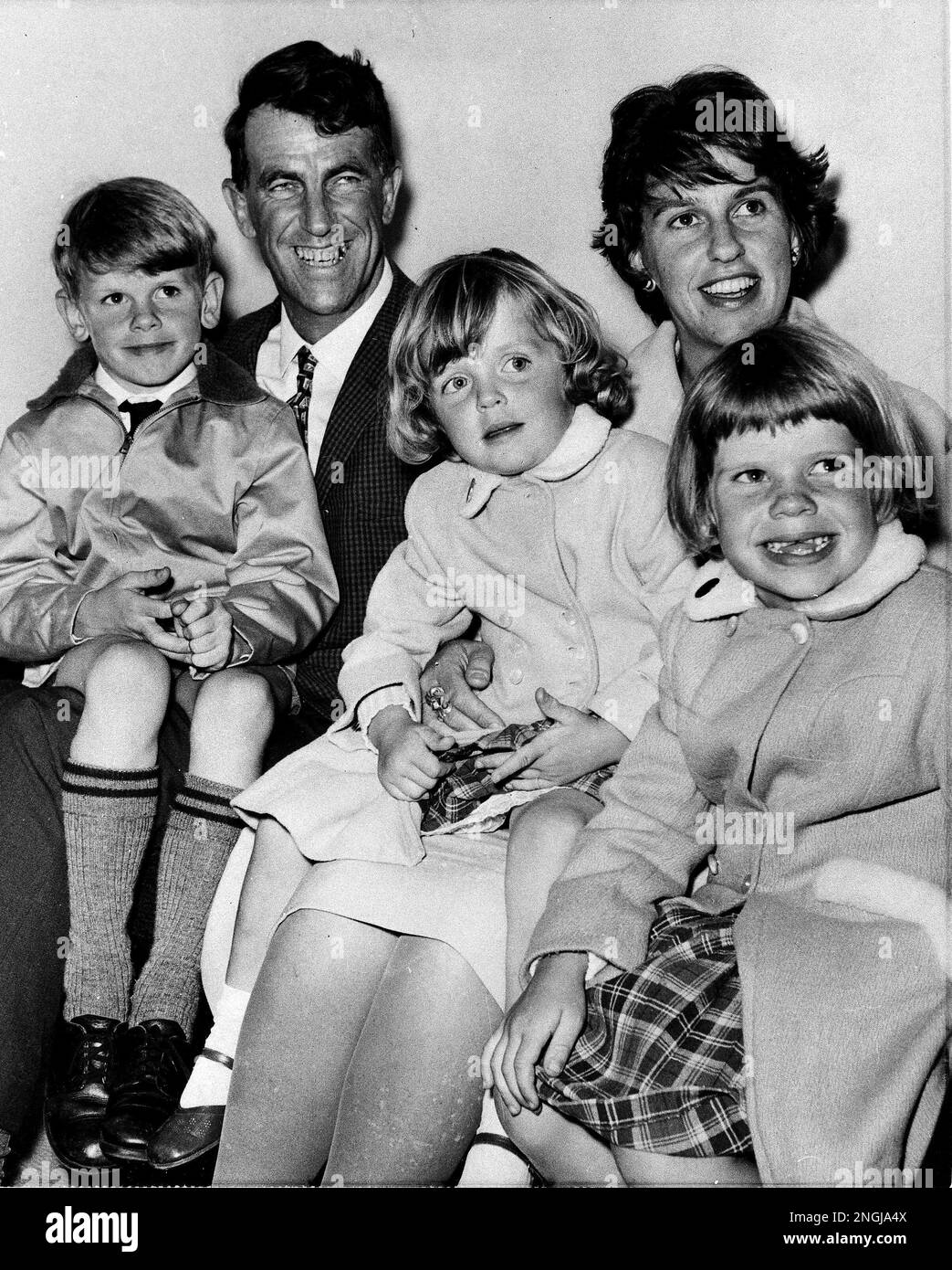 Polar explorer and mountain climber Sir Edmund Hillary is shown with ...